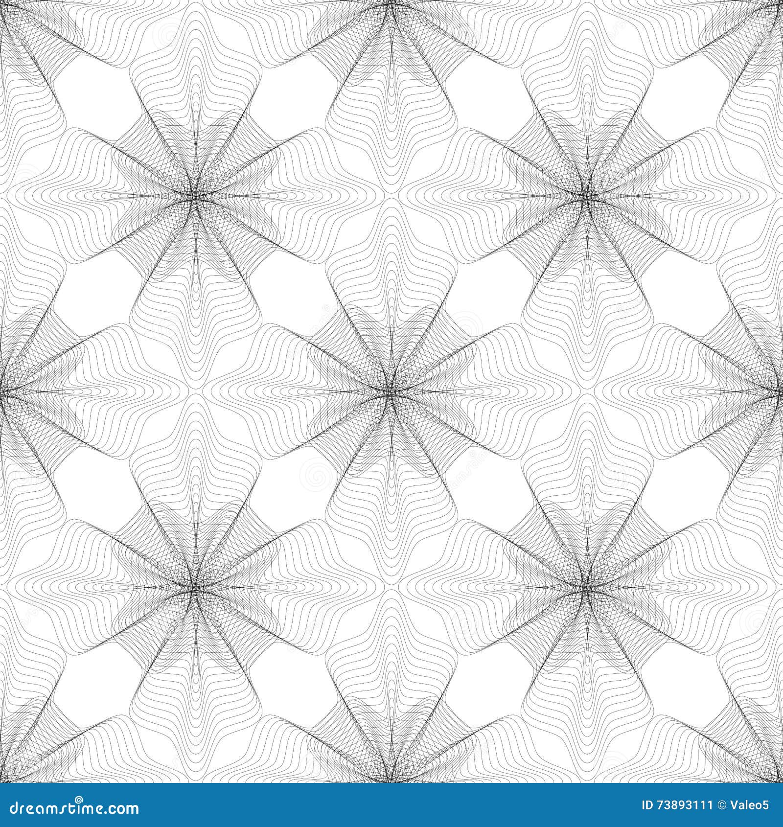 Seamless Pattern. Set of Rosettes Stock Vector - Illustration of ...