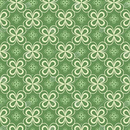 Seamless Pattern. Shamrock Wallpaper. St Stock Illustration ...