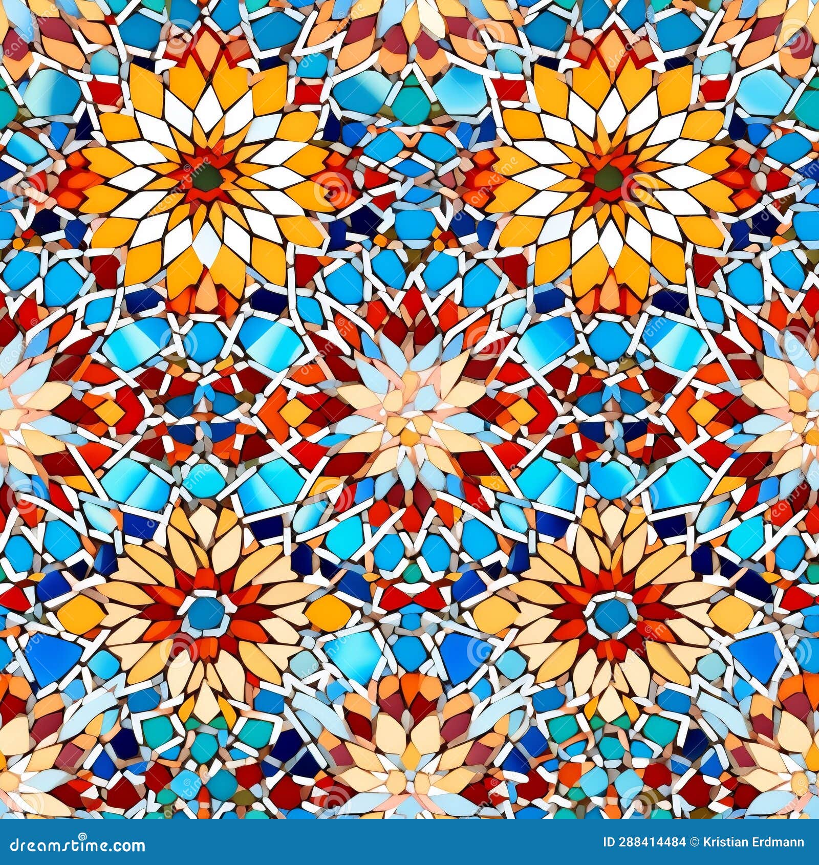 Mosaic Marvel: Echoes of Middle Eastern Architectural Artistry Stock ...