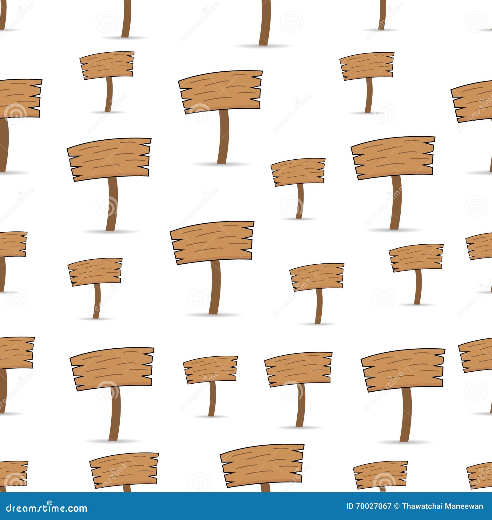 Seamless Pattern with Signs of Wood Stock Vector - Illustration of wood ...