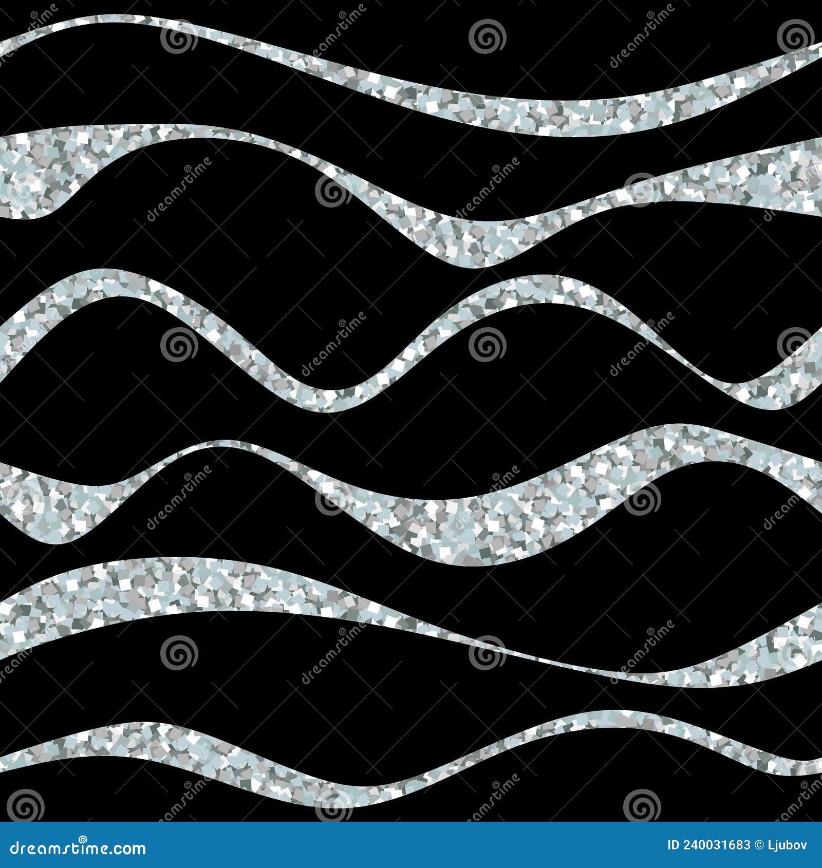 Silver Waves Cartoon Vector | CartoonDealer.com #5499275