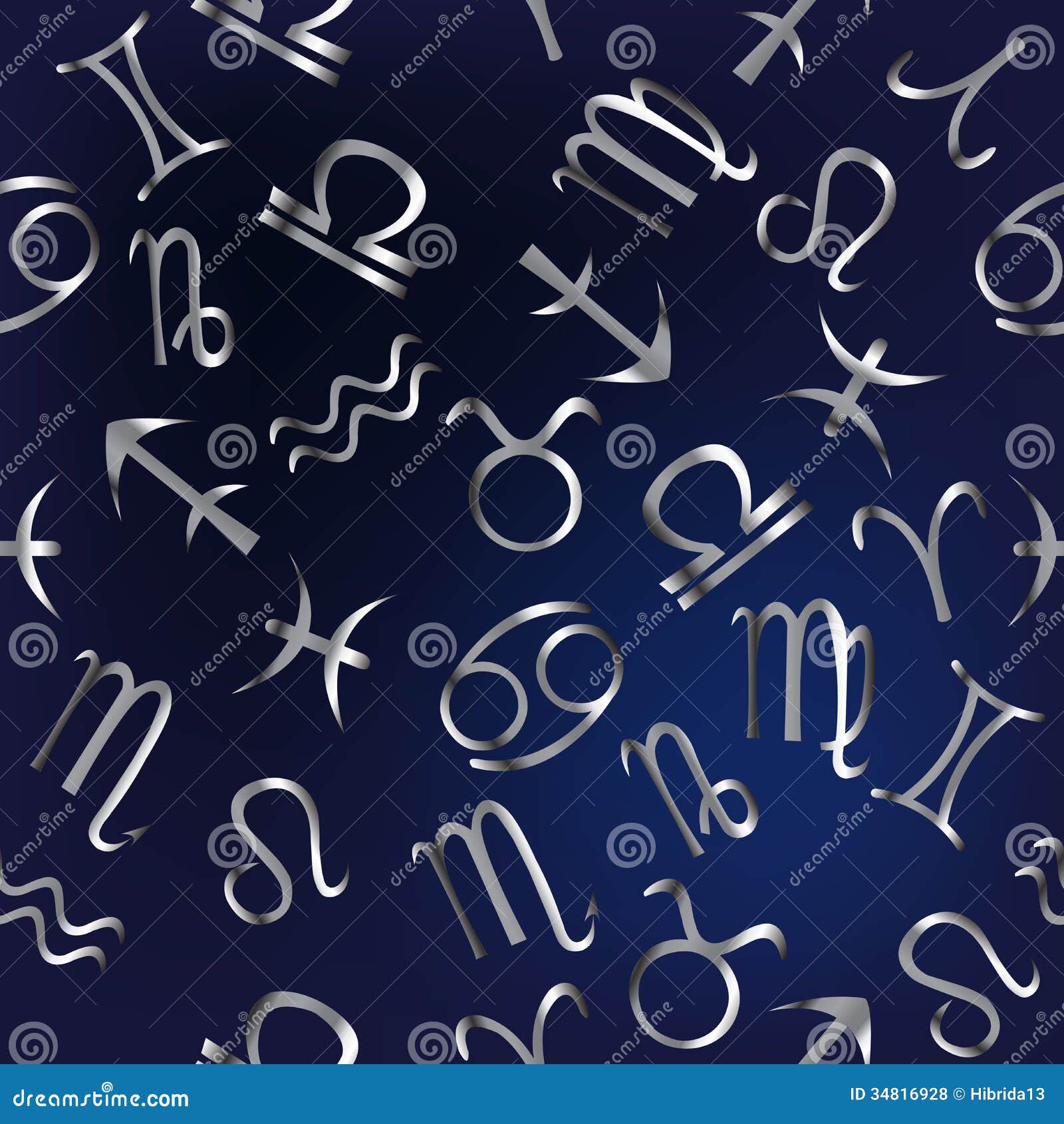 Silver Zodiac Star Signs Stock Image | CartoonDealer.com #16169269