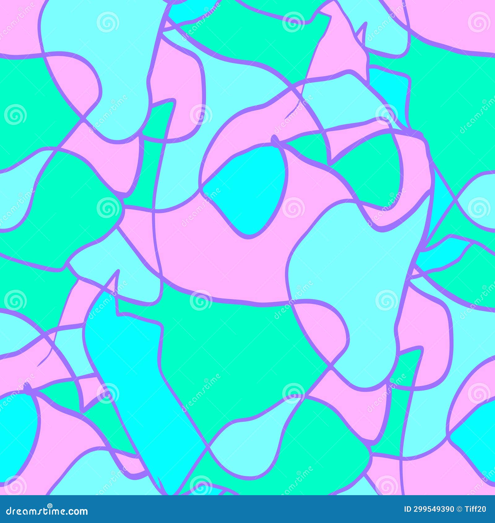 Seamless Pattern with a Simple Abstract Drawing. Vector Stock ...