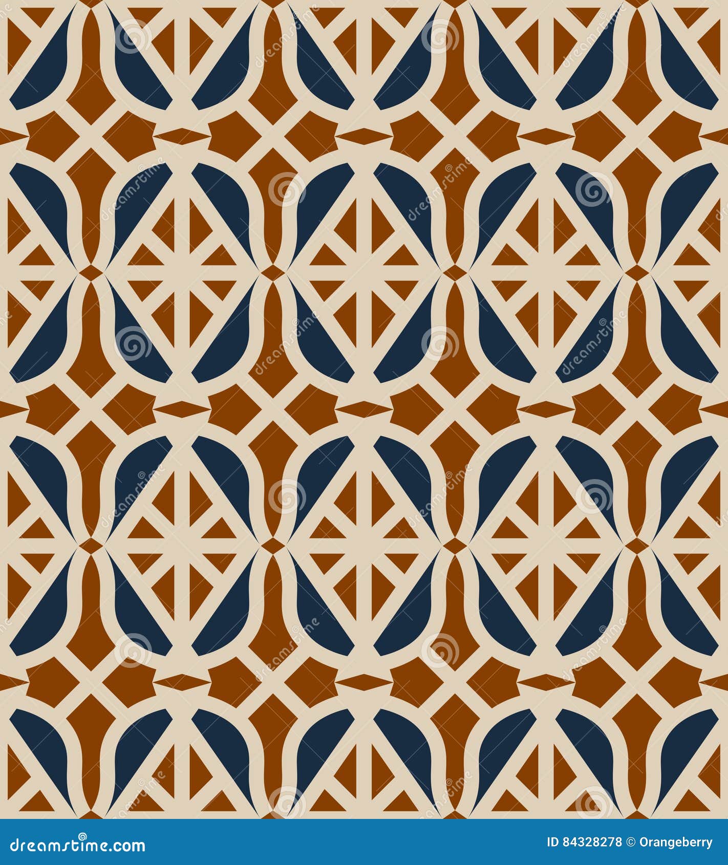 Seamless Pattern with Simple Arabic Elements Stock Vector ...