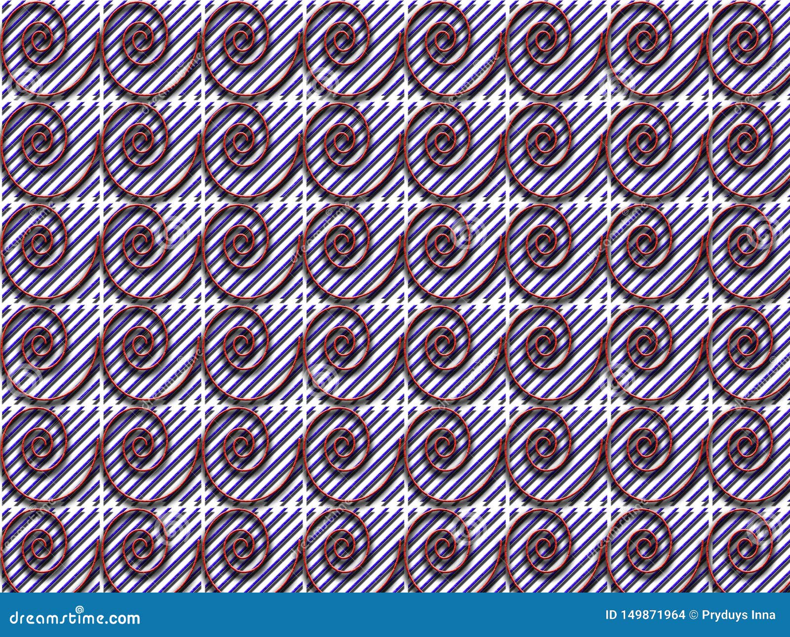 Seamless Pattern with Simple Decorative Elements Stock Photo - Image of ...