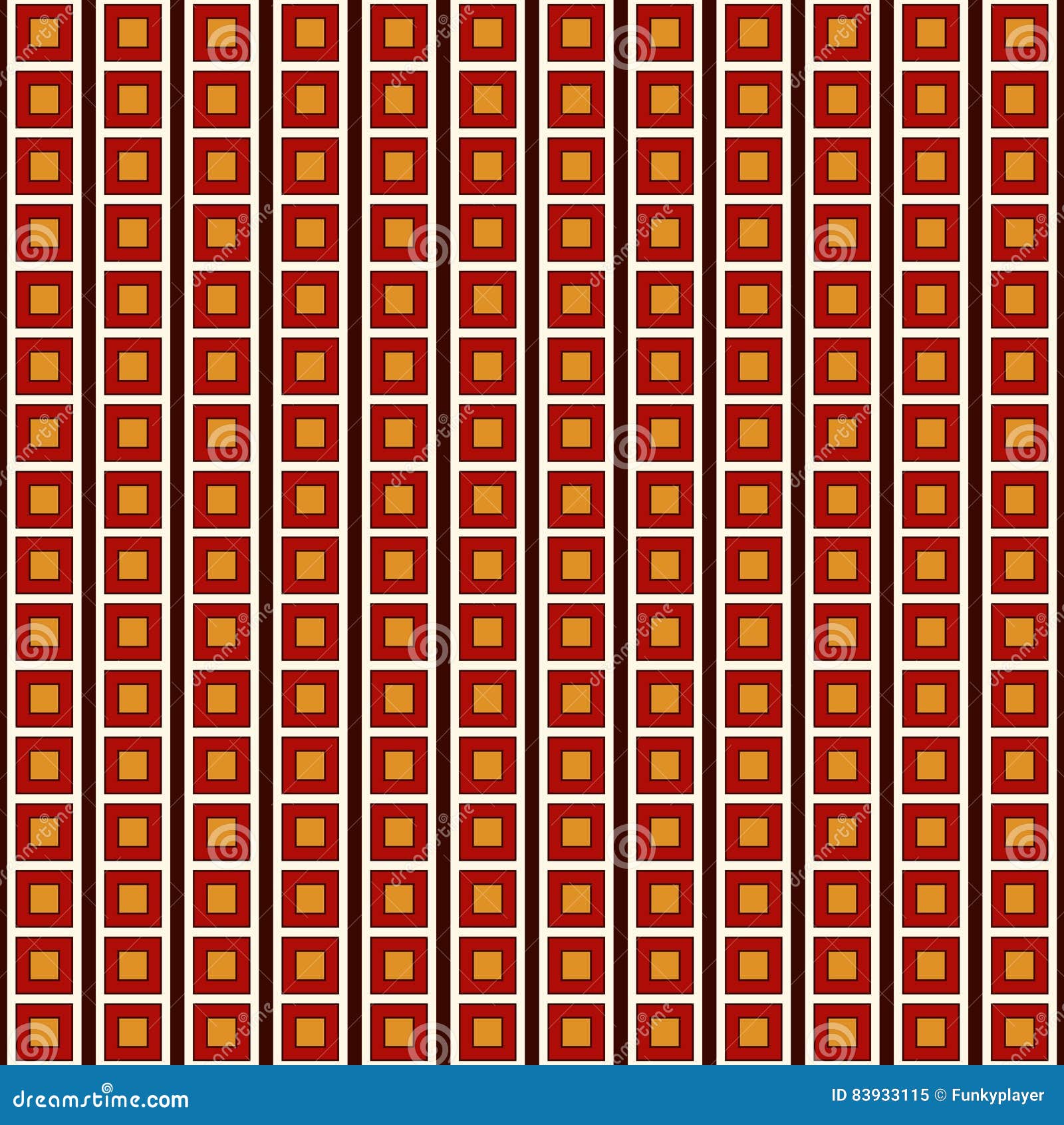Seamless Pattern with Simple Geometric Ornament. Repeated Square ...