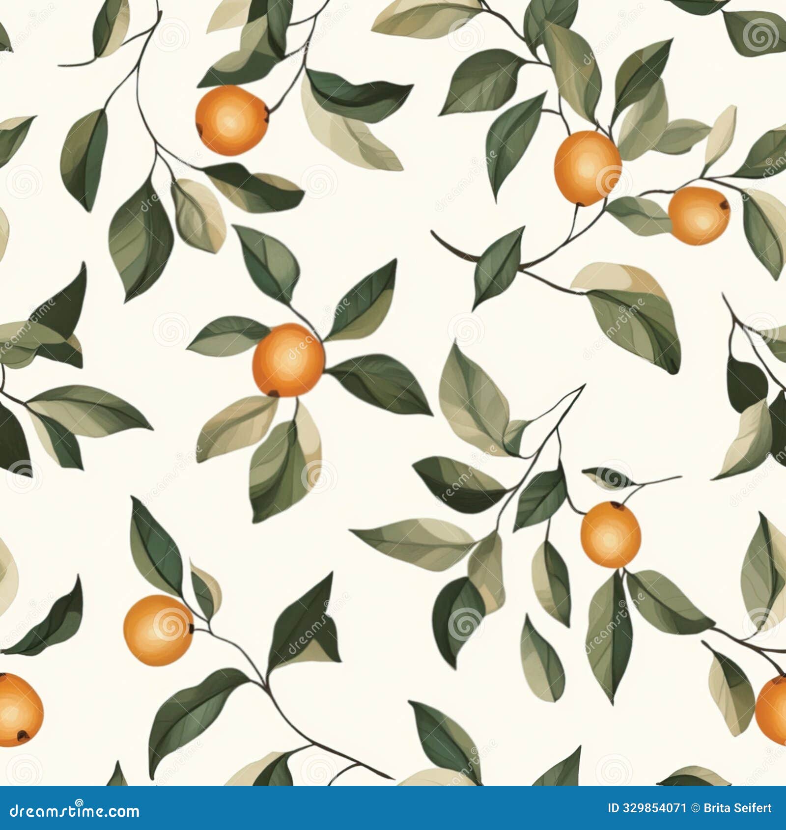 Seamless Pattern of a Simple Solid Leaf Shape Pattern with a Little ...