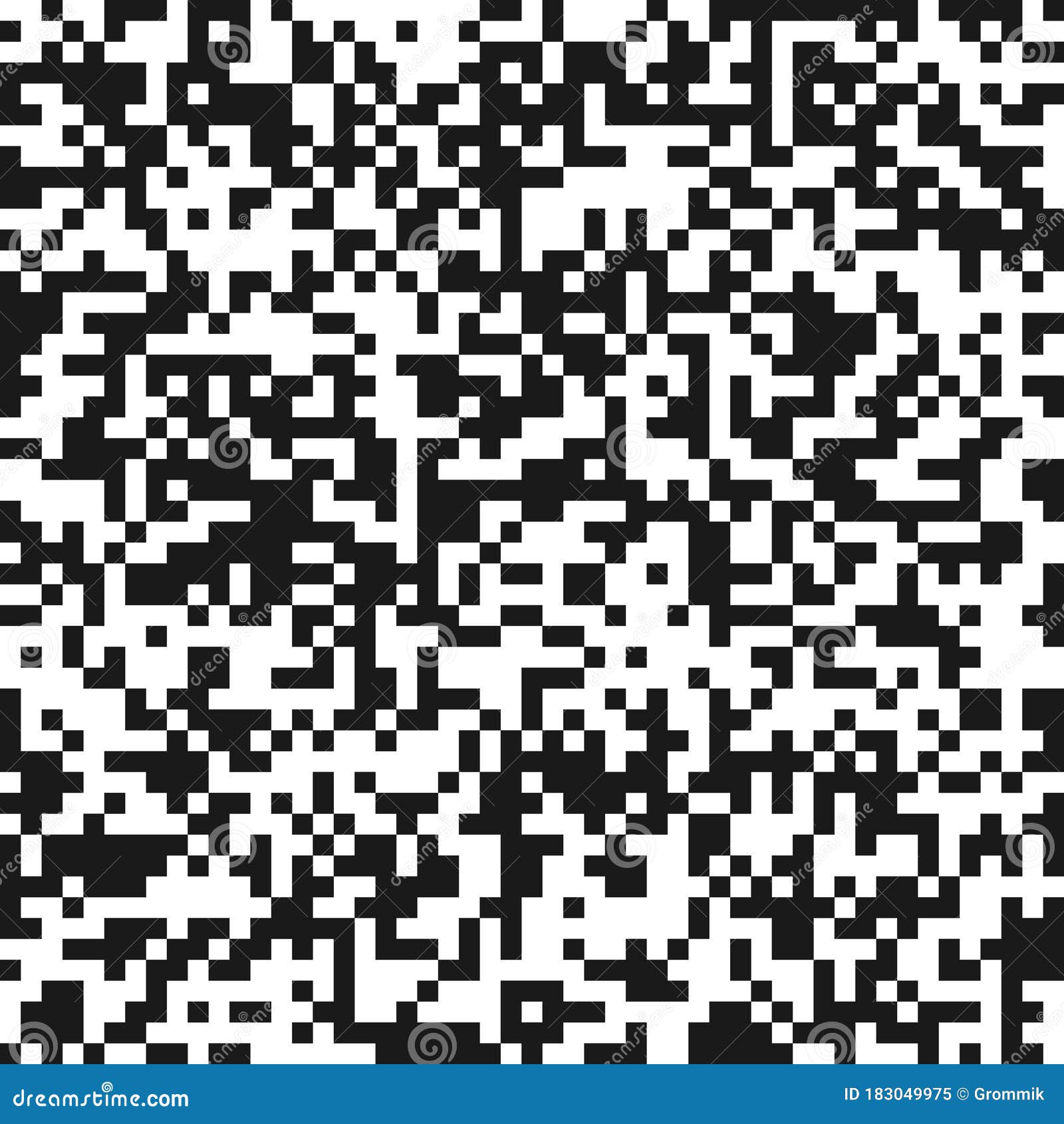 Seamless Pattern, Simulated QR Code, for Background, Banner, Screen ...