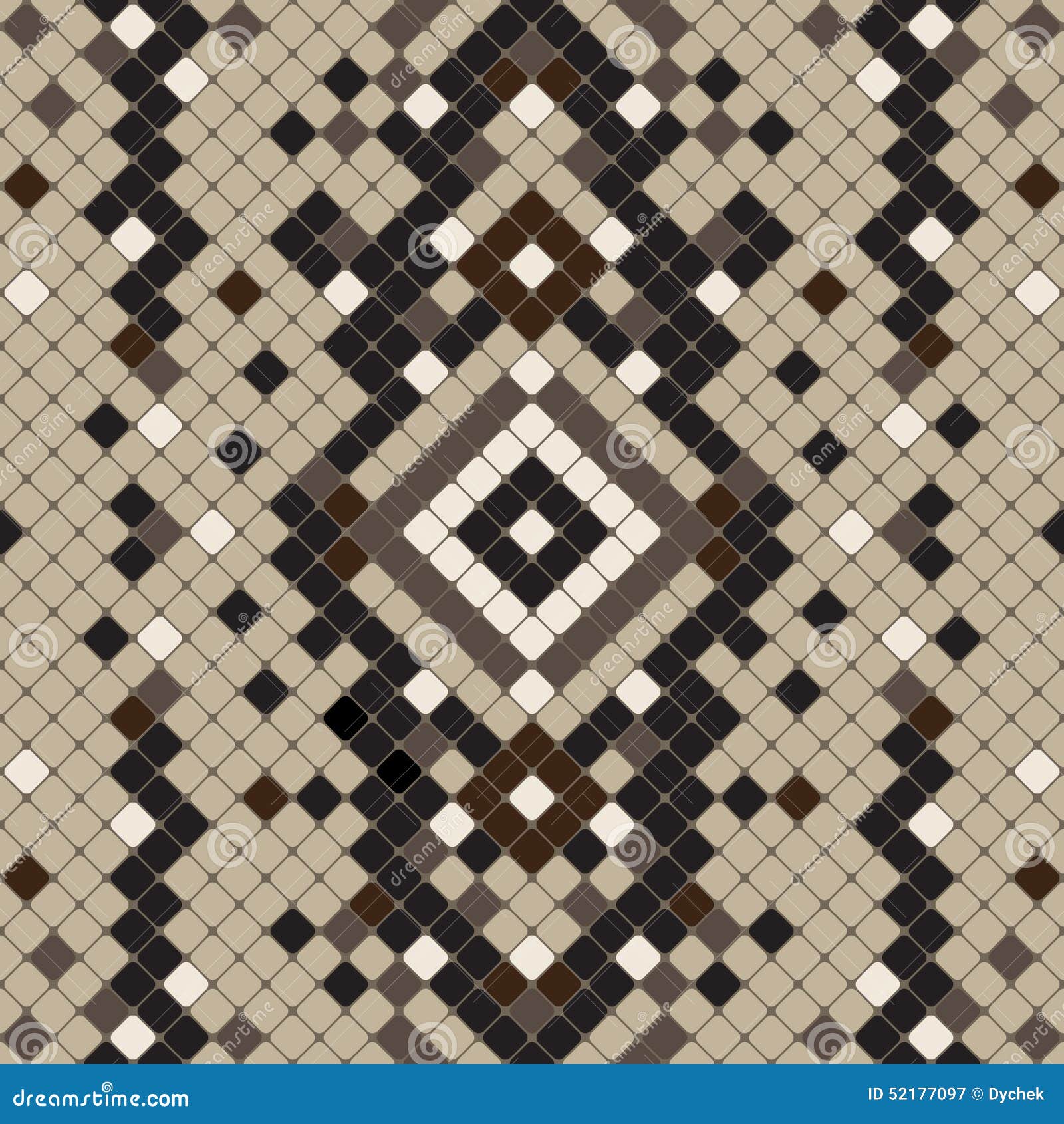 Seamless Pattern Simulating the Skin of a Snake. Stock Vector ...