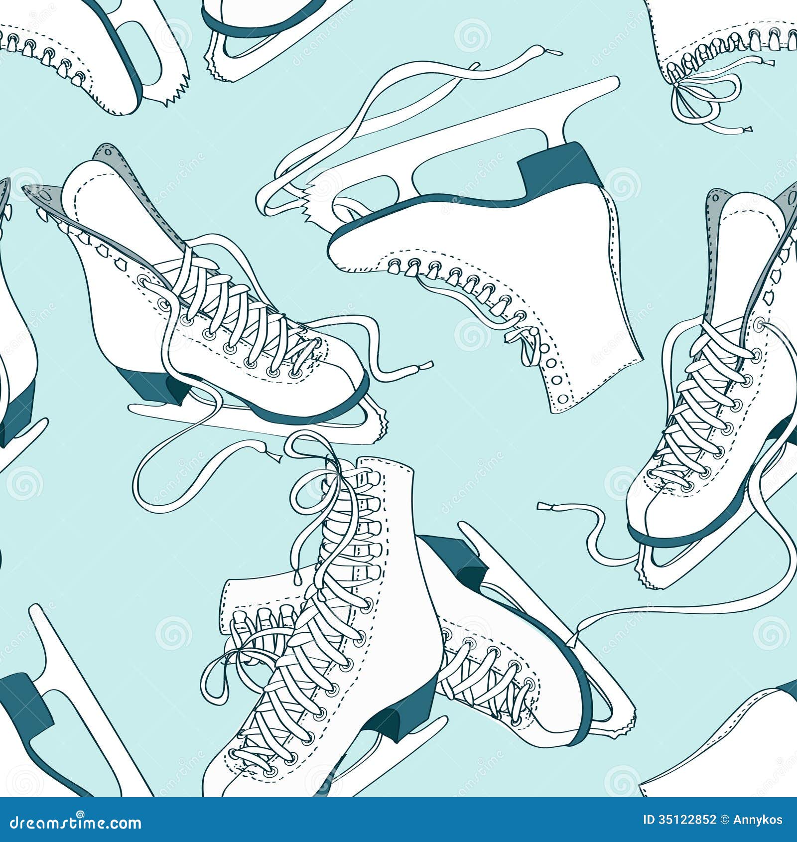 Ice Skate Pattern Printable