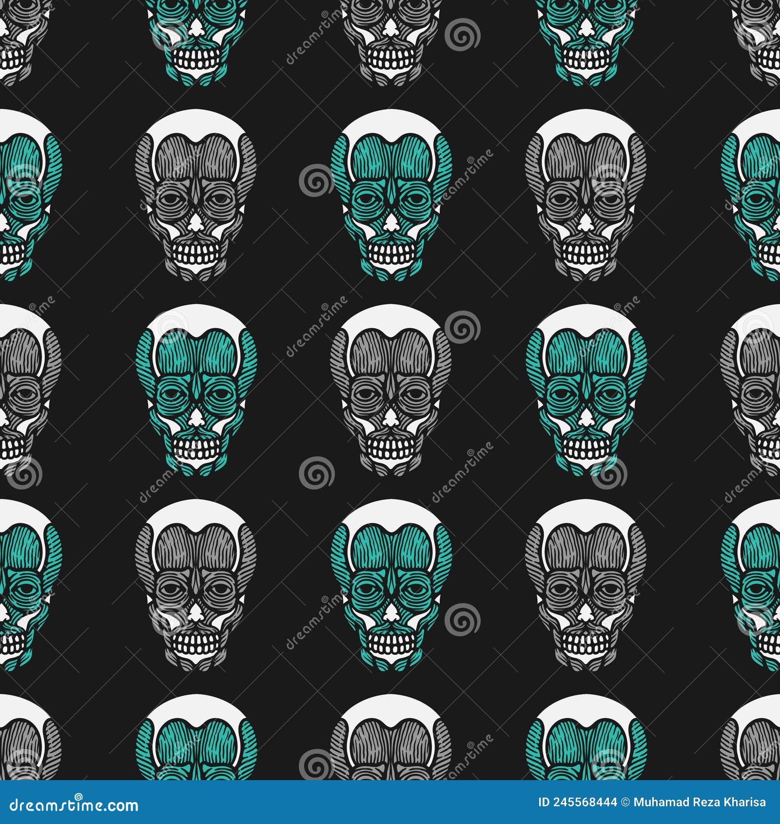 Skinless Head Illustration Wearing A Hat Cartoon Vector | CartoonDealer ...