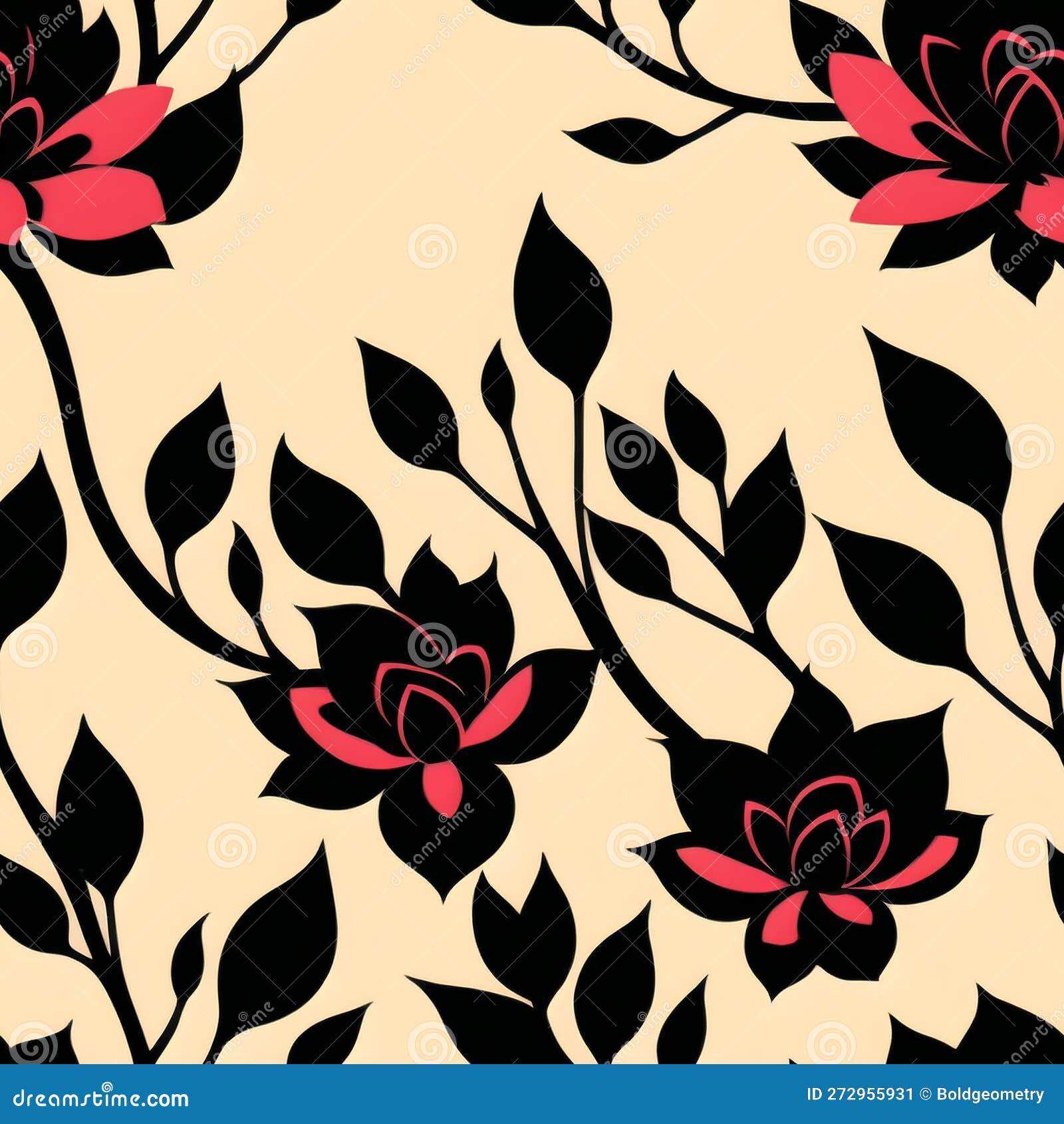 Seamless Pattern with Skull Gothic Background Floral Pattern for ...