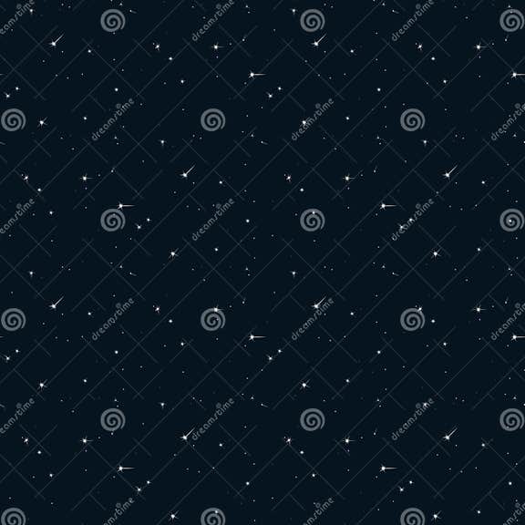 Seamless Pattern Sky with Starlight. Stock Vector - Illustration of ...