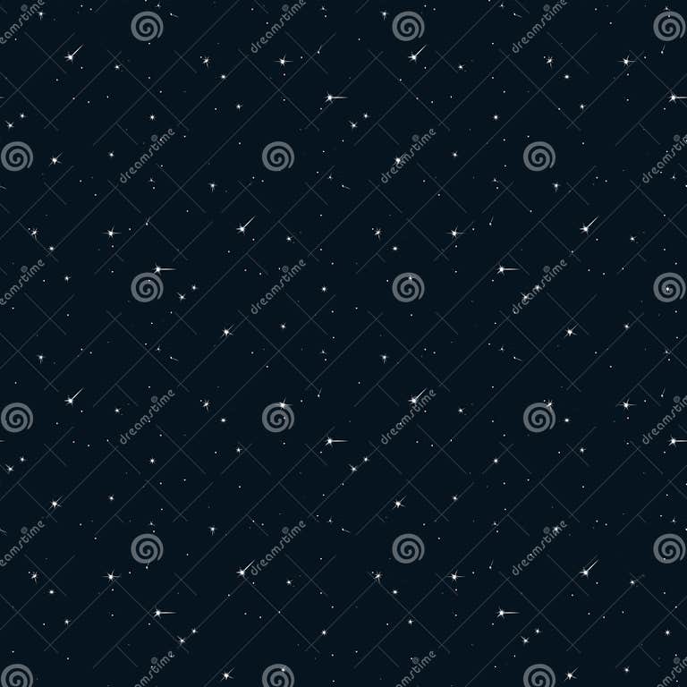 Seamless Pattern Sky with Starlight. Stock Vector - Illustration of ...