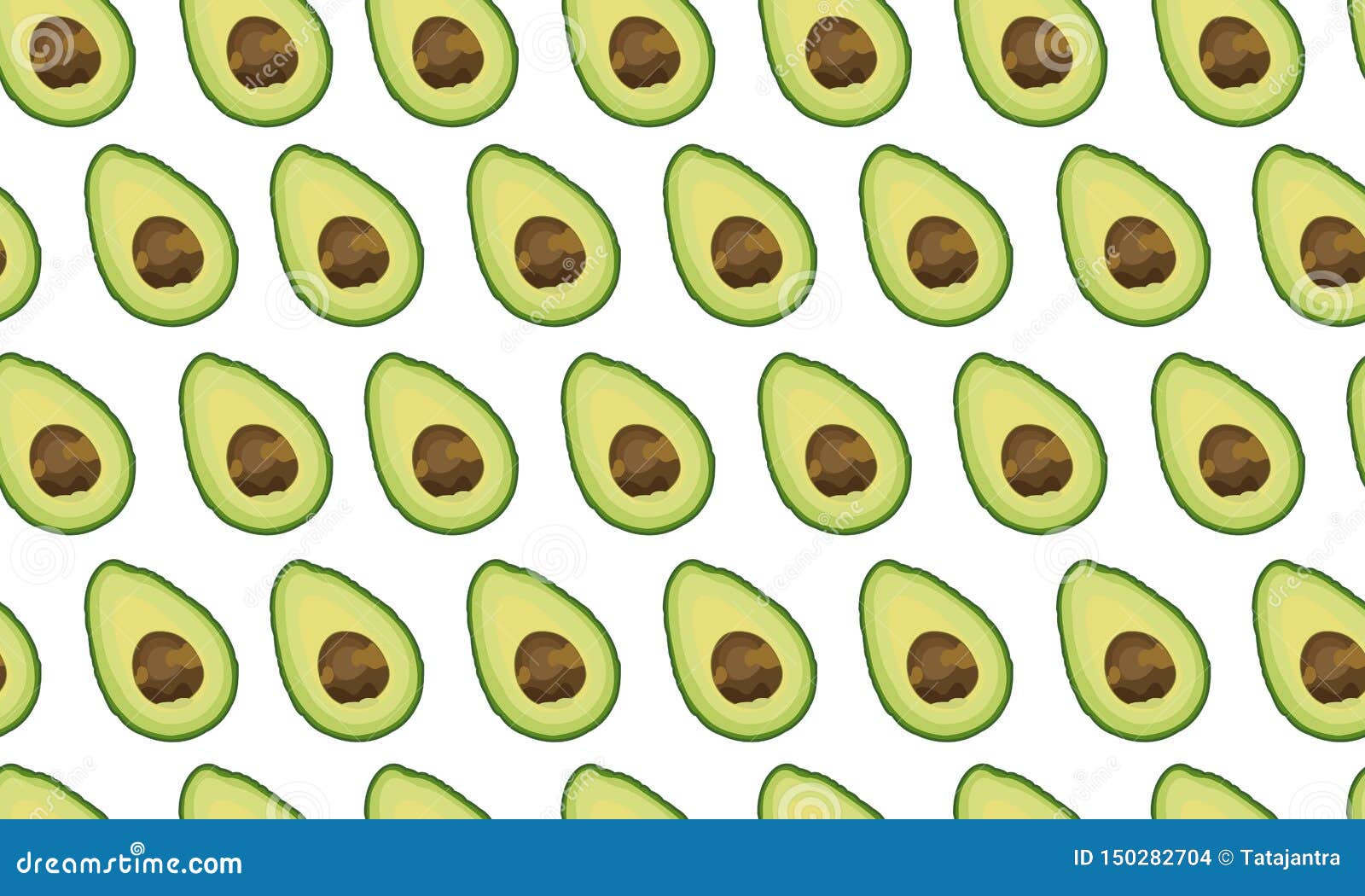 Seamless Pattern Sliced Avocado On White Background Stock Vector ... Seamless Pattern Sliced Avocado On White Background Stock Vector ...