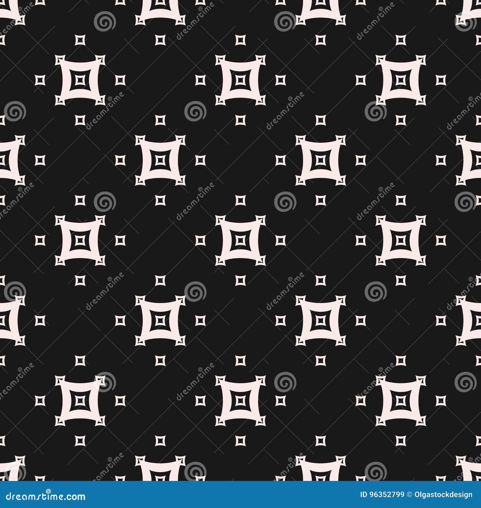 Seamless Pattern with Small Arched Squares Stock Vector - Illustration ...