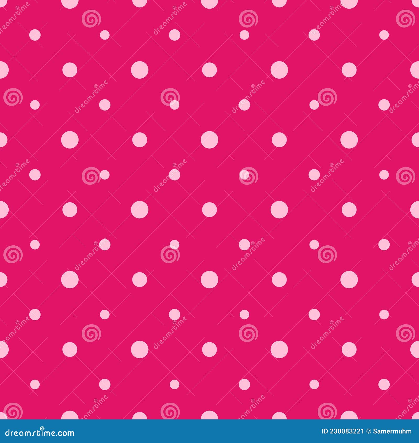 Seamless Pattern of Small and Big Circles, Design Ready for Textile ...