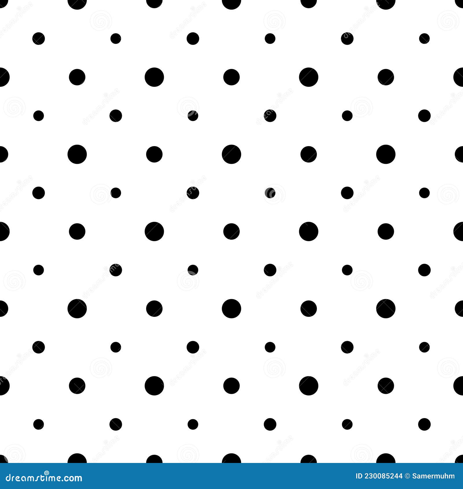 Seamless Pattern of Small and Big Circles, Design Ready for Textile ...