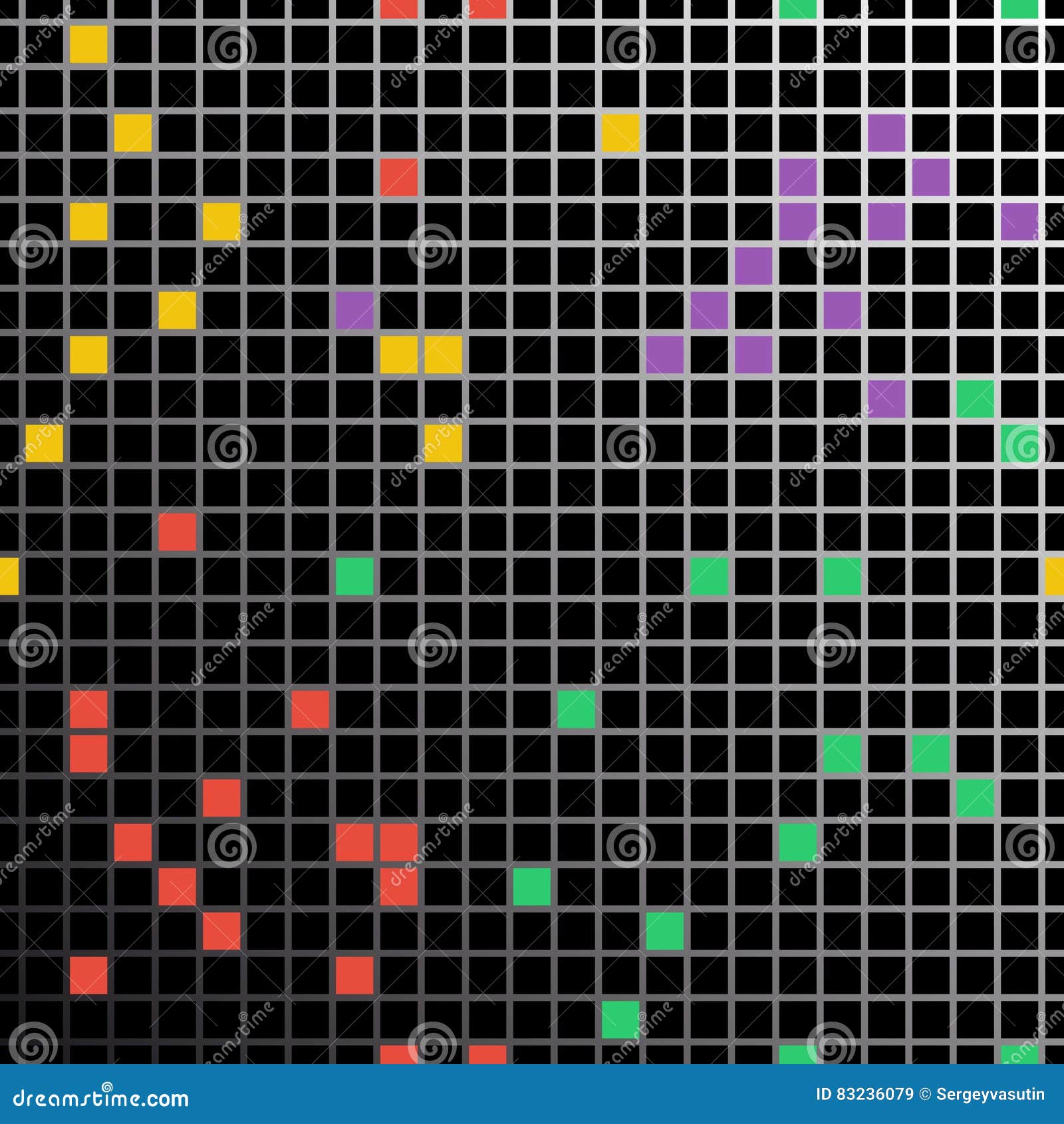 Seamless Pattern with Small Colored Squares Stock Illustration ...