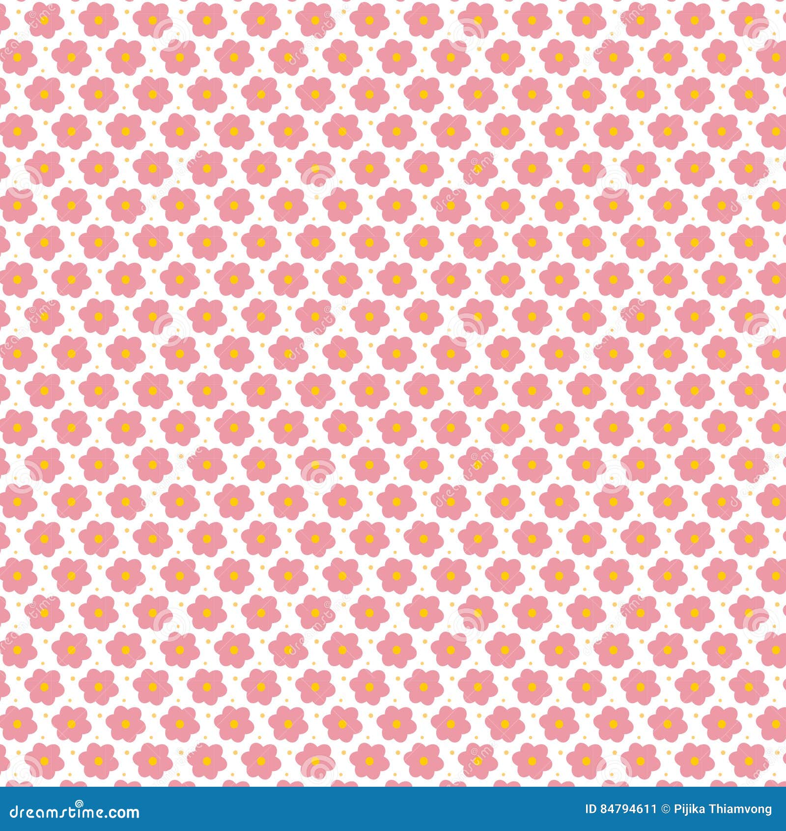 Seamless Pattern with Small Flowers. Stock Vector - Illustration of ...