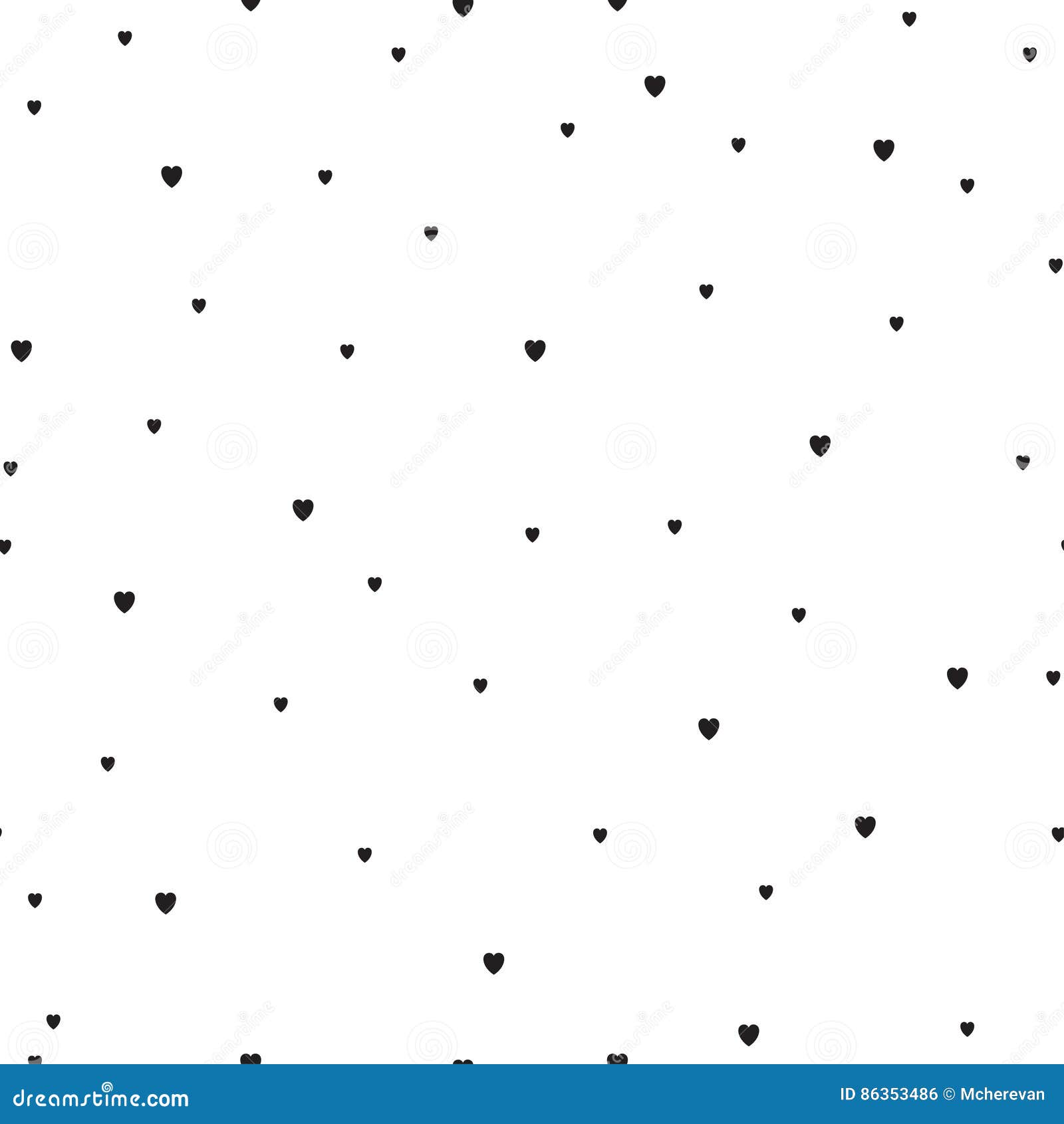 Seamless Pattern with Small Hearts Stock Illustration - Illustration of ...