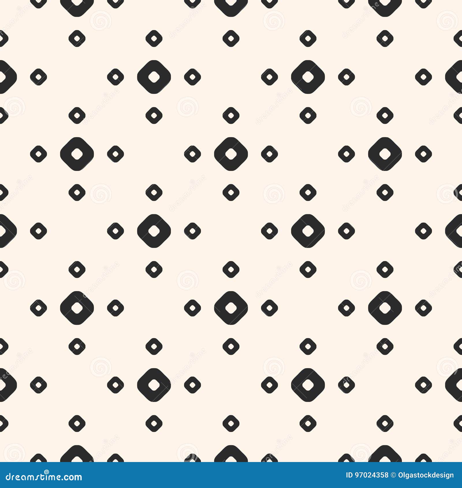 Seamless Pattern with Small Perforated Circles, Rings. Stock Vector ...