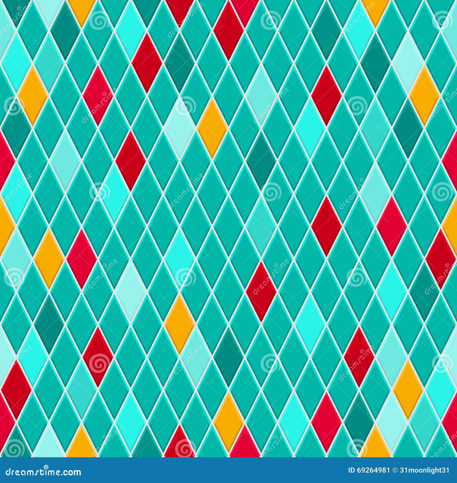 Seamless Pattern of Small Rhombuses Stock Vector - Illustration of ...