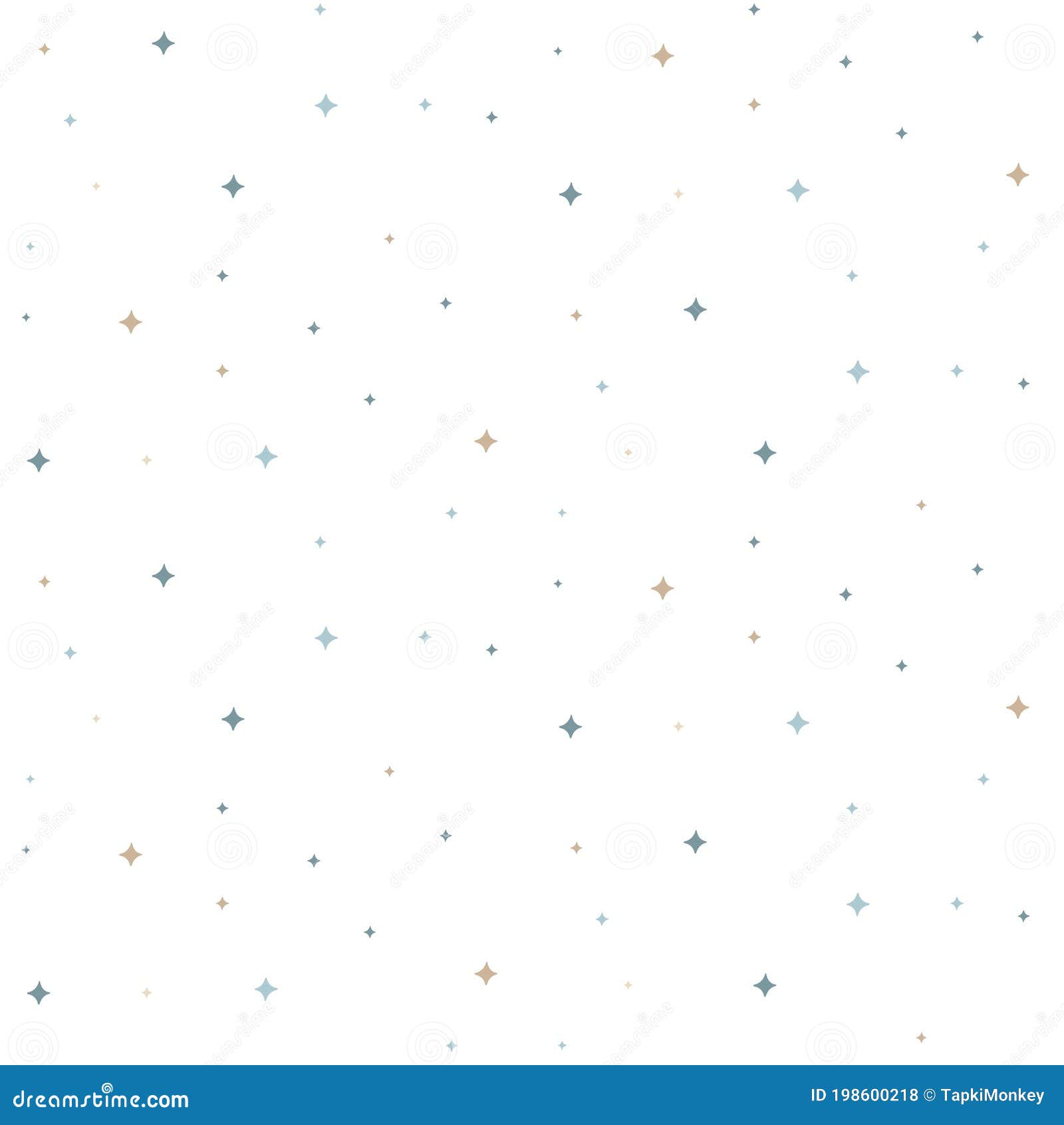 Seamless Pattern with Small Stars. White Background Simple Cosmos ...