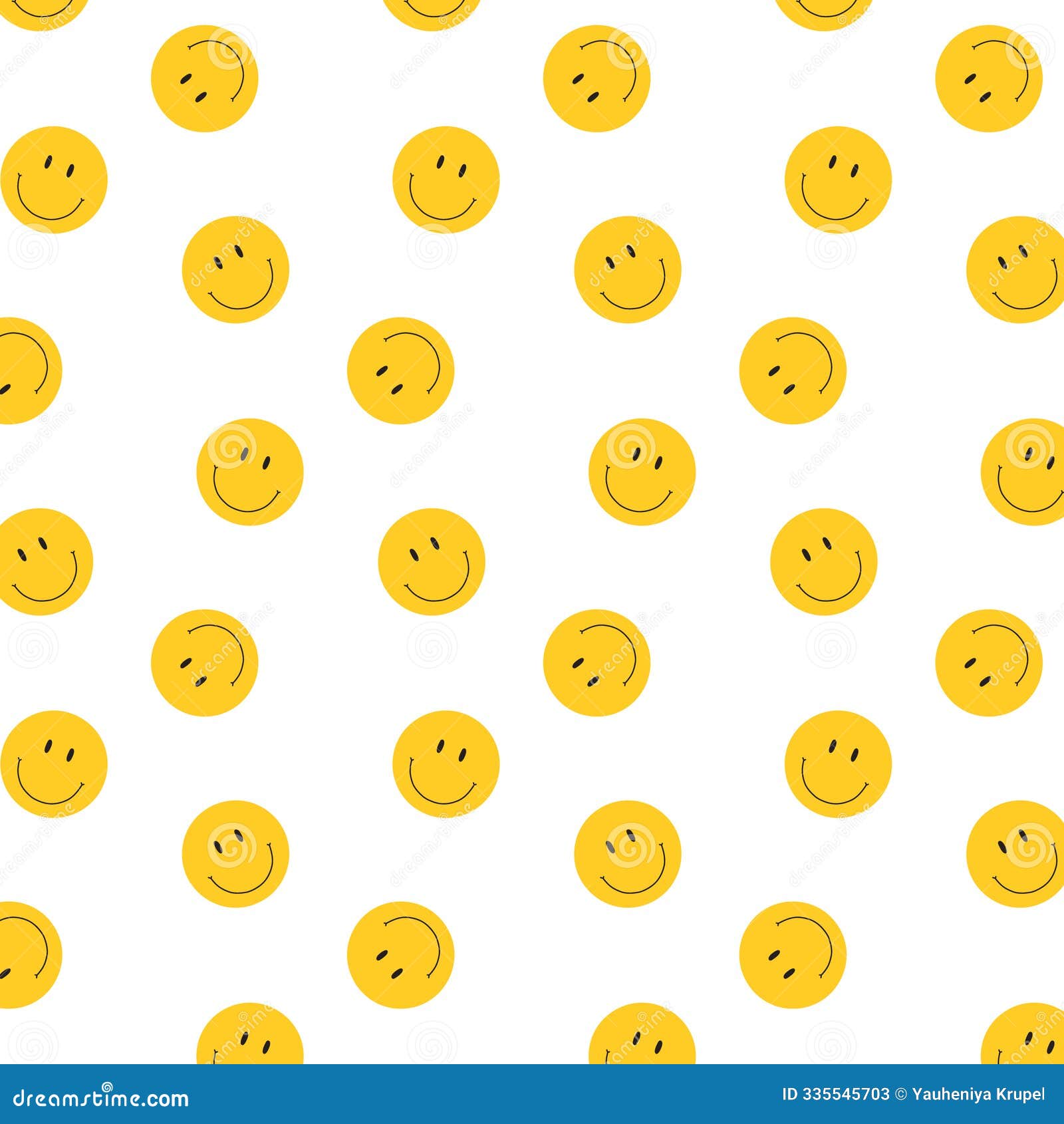 Seamless Pattern with Smileys. Vector Pattern with Emoji Stock ...
