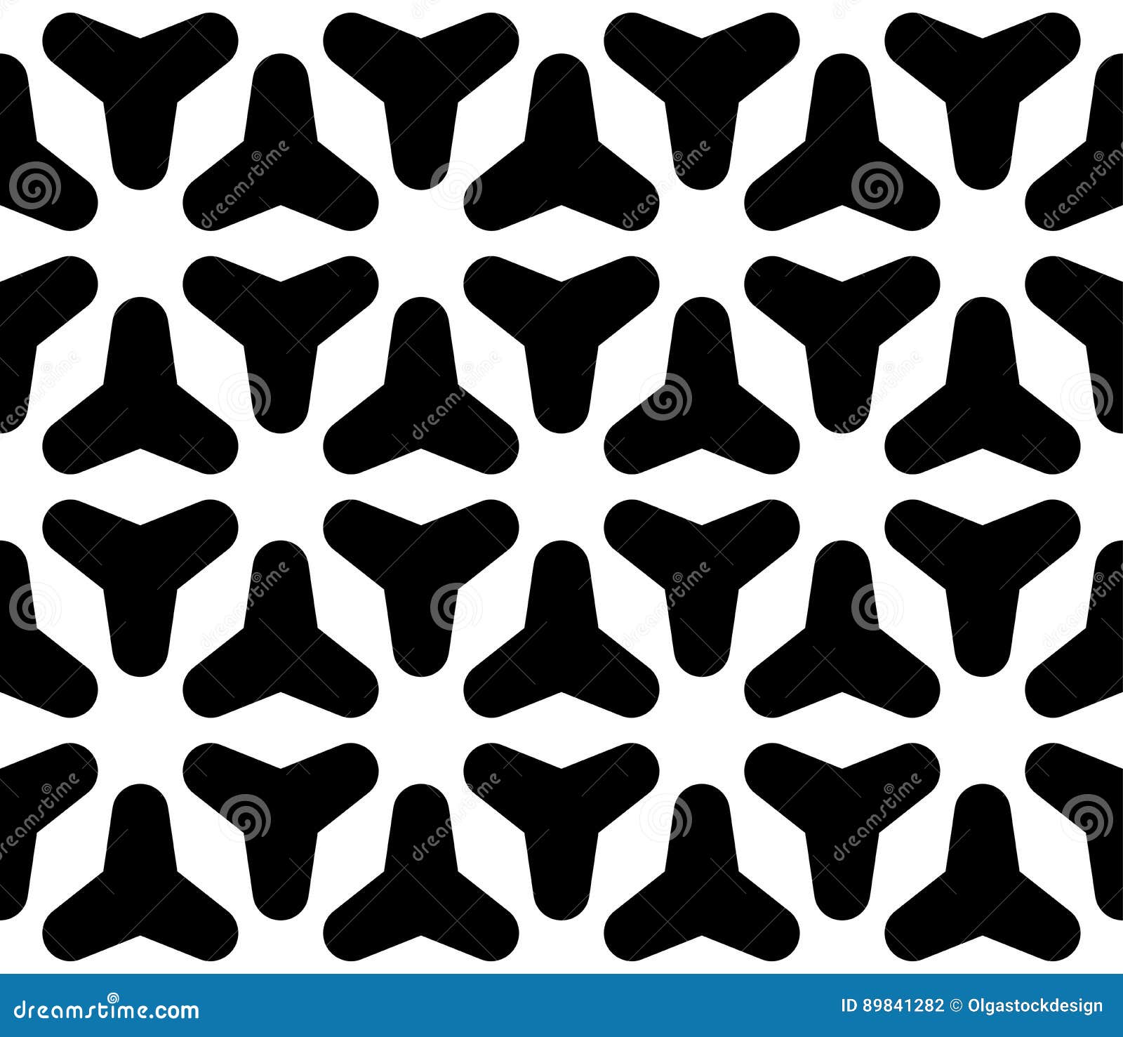 Seamless Pattern, Smooth Geometic Figures Stock Vector - Illustration ...