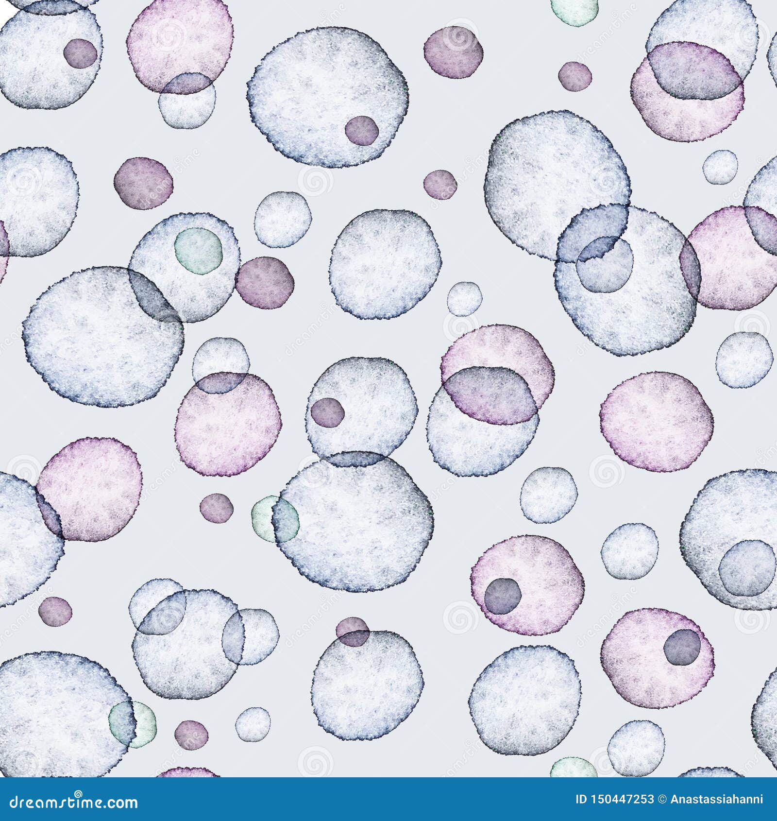 Seamless Pattern with Soap Bubble Stock Illustration - Illustration of ...