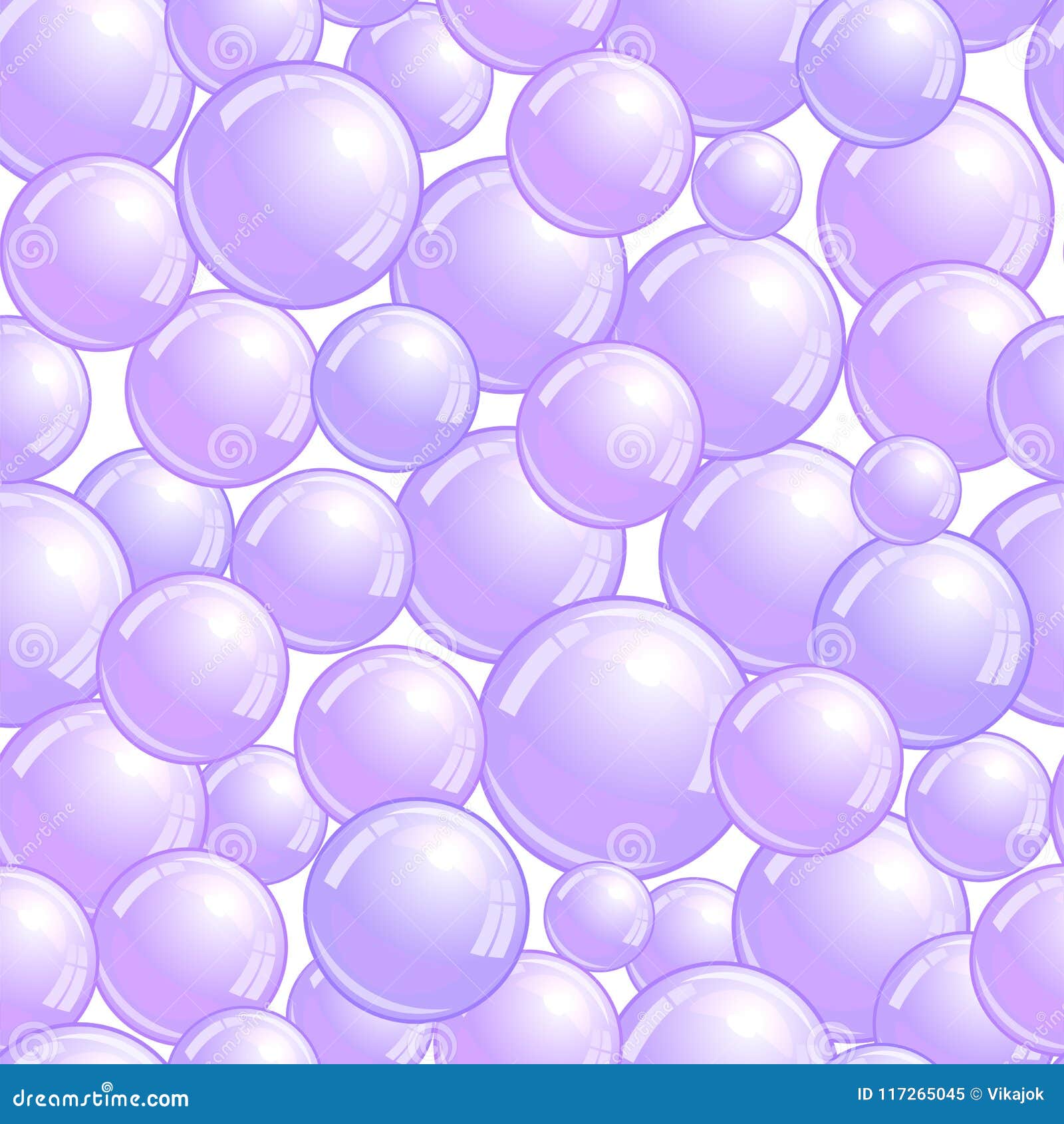 Seamless Pattern With Soap Bubbles, Realistic Bubbles Background ...