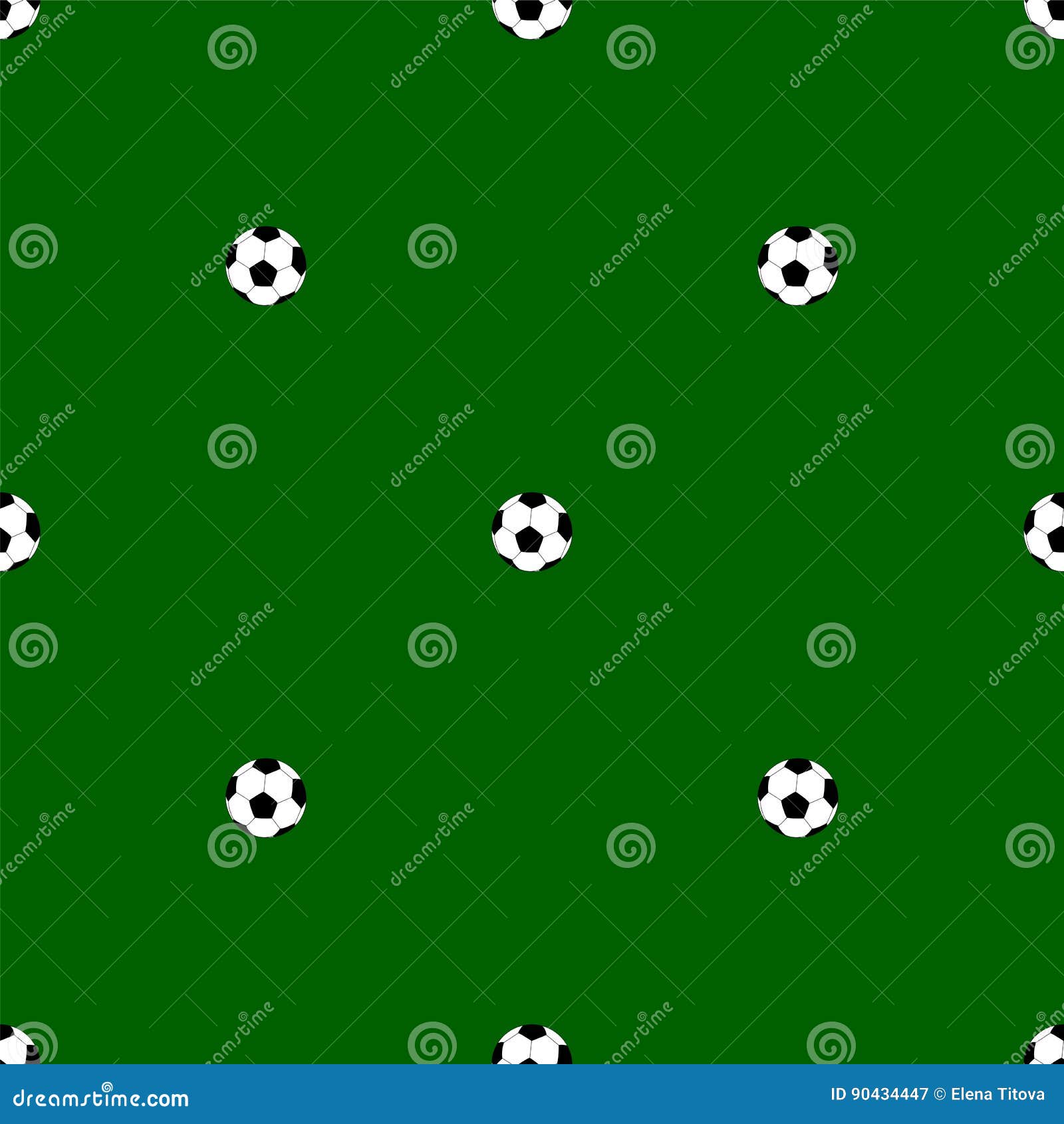 Seamless Pattern with Soccer Balls Vector Backgrounds Stock Vector ...