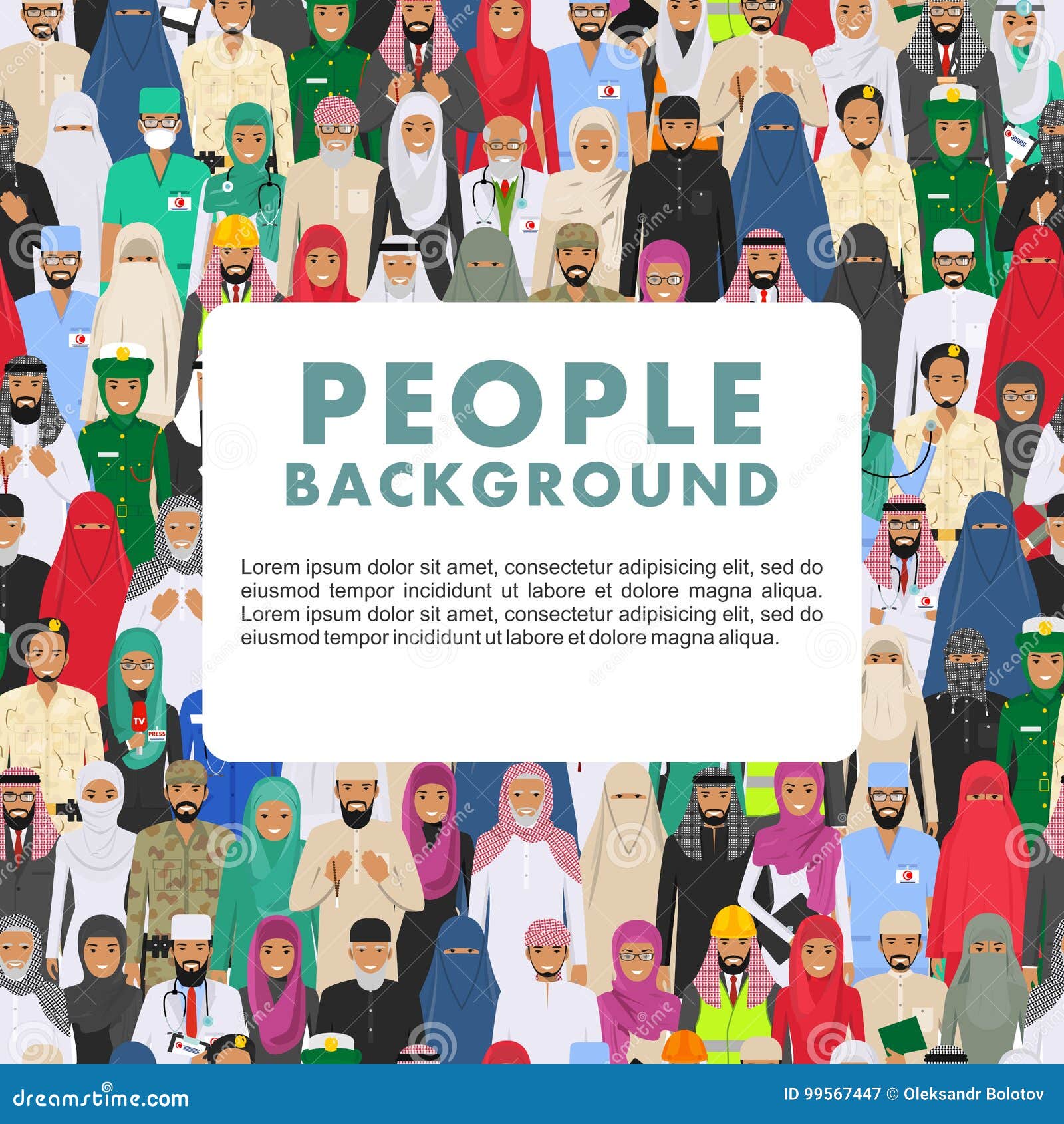Seamless Pattern Social Concept. Large Group Muslim Arabic People ... Seamless Pattern Social Concept. Large Group Muslim Arabic People ...
