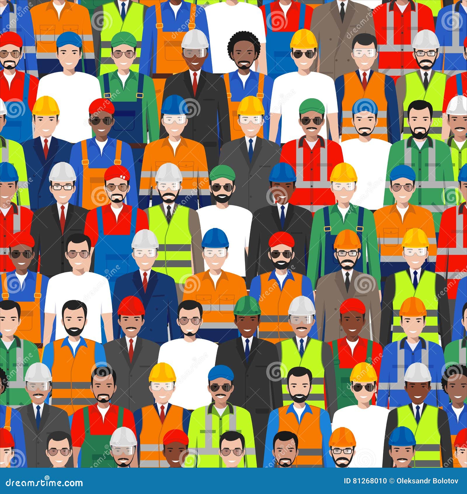 Seamless Pattern Social, Teamwork and Working Team Concept of People ...