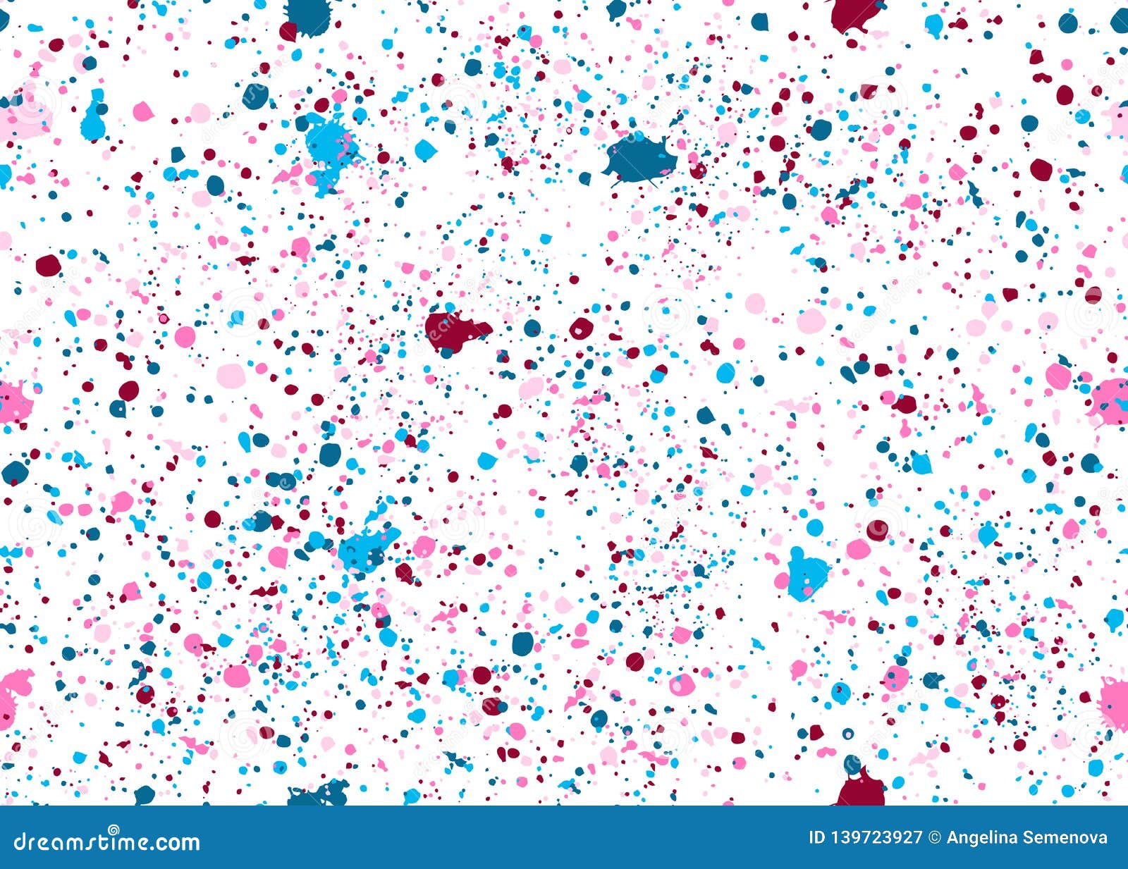 Seamless Pattern with Speckles Different Color. Spots of Paint, Small ...