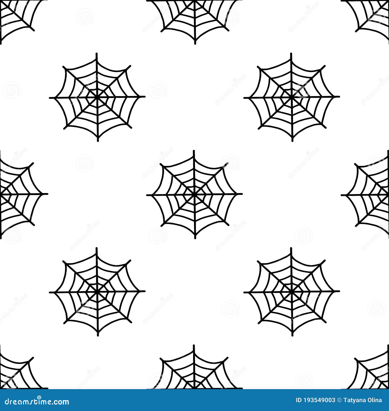 Seamless Pattern of a Spider Web. Design for Paper, Textiles, Halloween ...