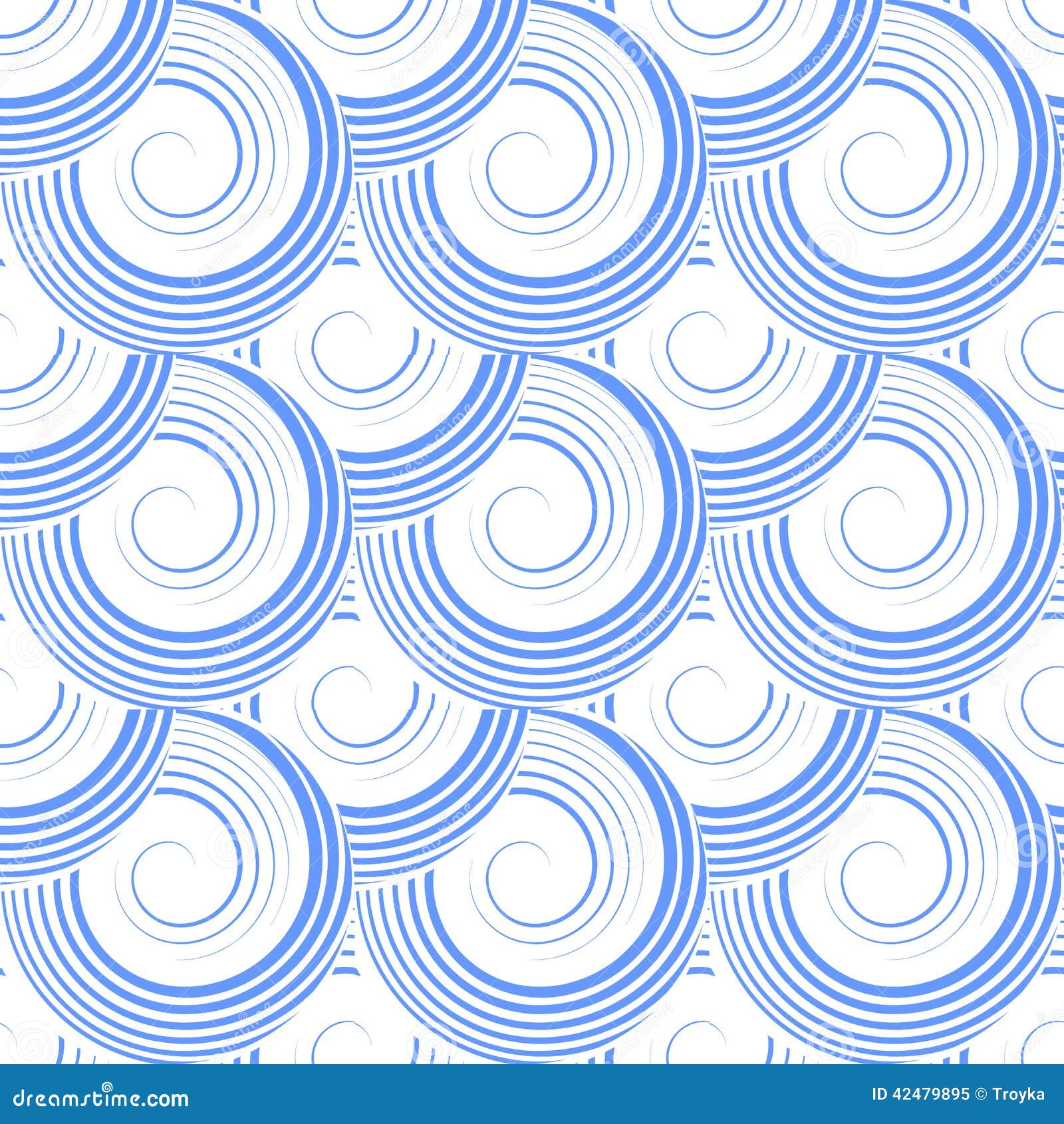Seamless Pattern with Spiral Circle Elements. Stock Vector ...