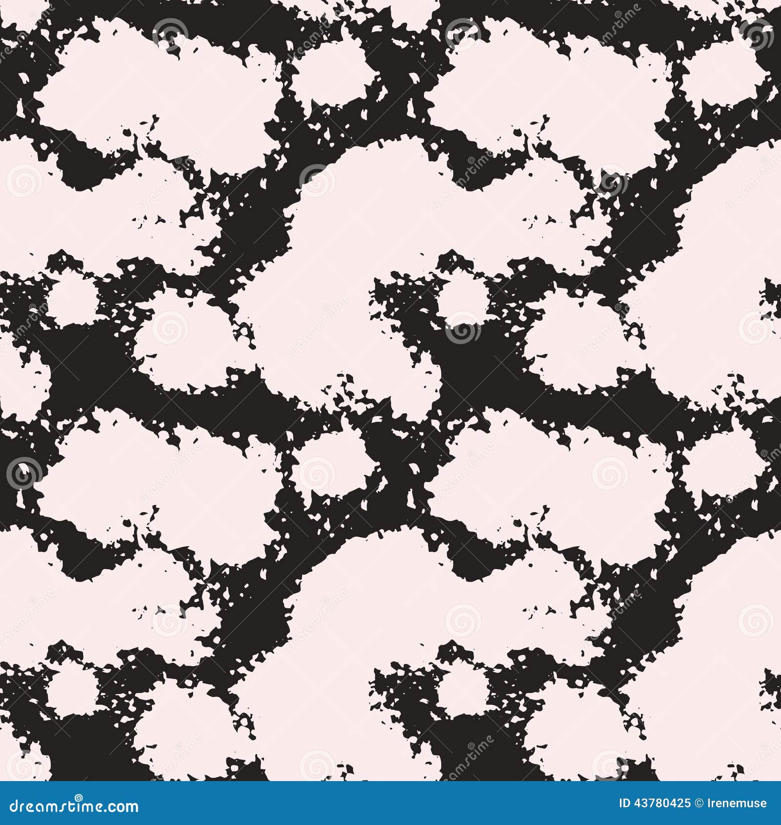 Seamless pattern with spot stock vector. Illustration of decor - 43780425