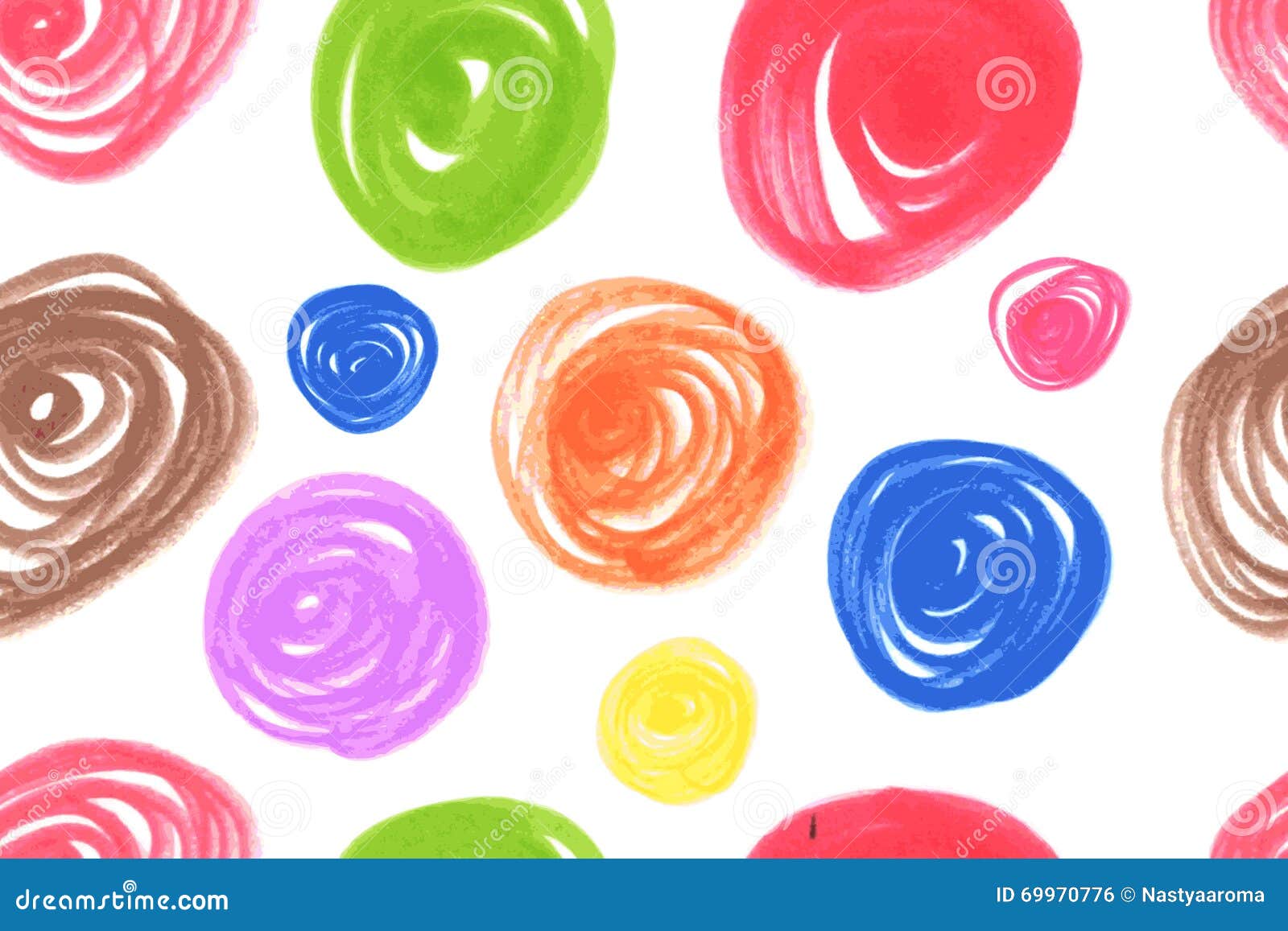 Seamless Pattern of Spots Colored Stock Vector - Illustration of paint ...