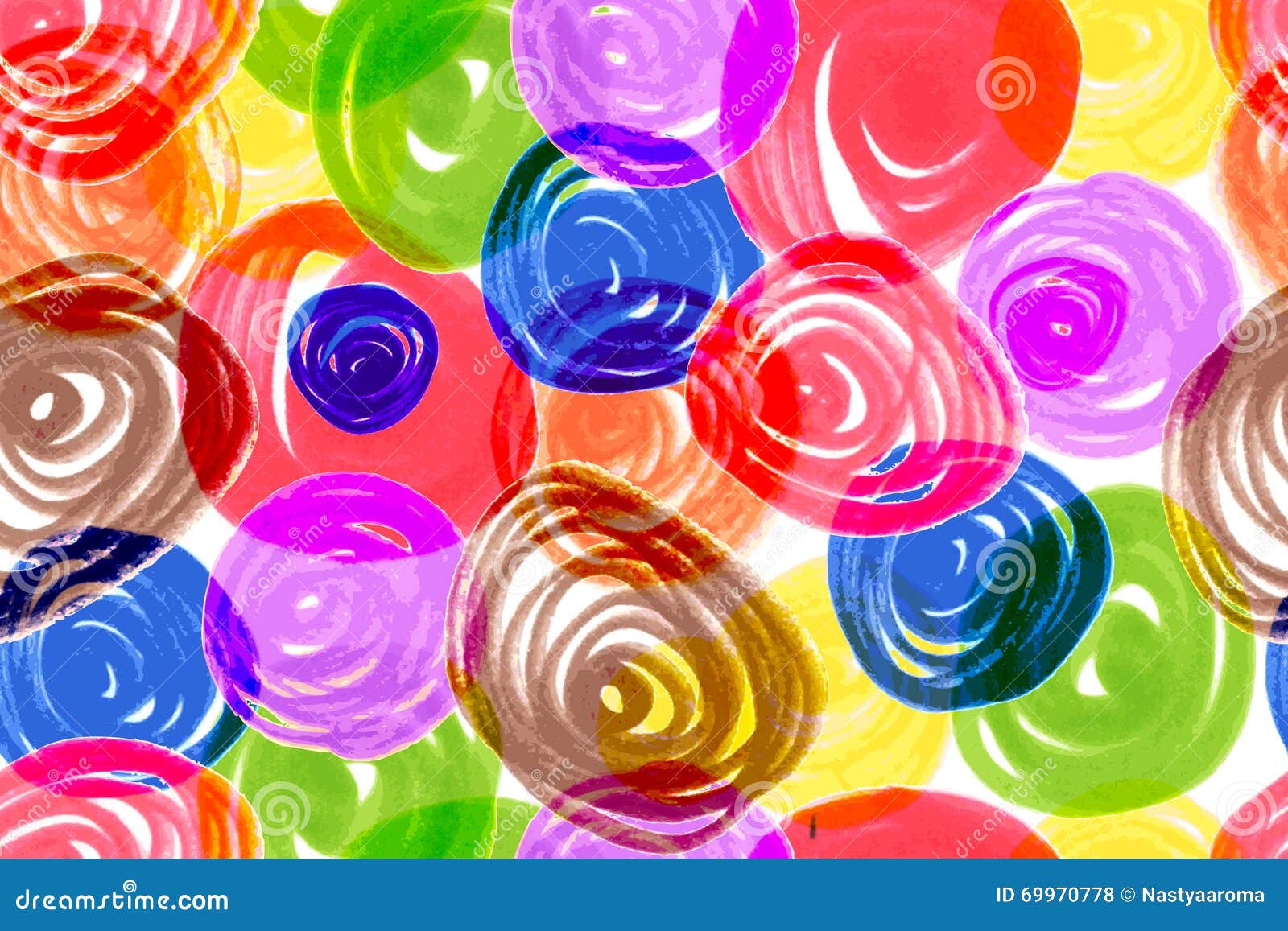 Seamless Pattern of Spots Colored Stock Vector - Illustration of ...