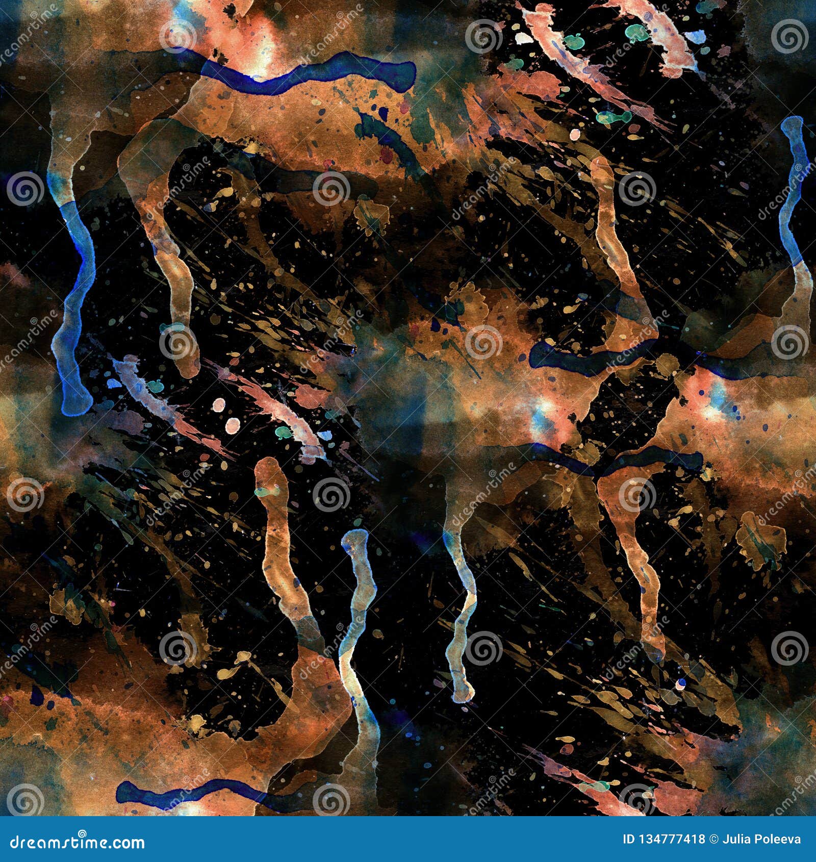 The Texture of the Rust. Seamless Pattern with Spots that Mimic Rust ...