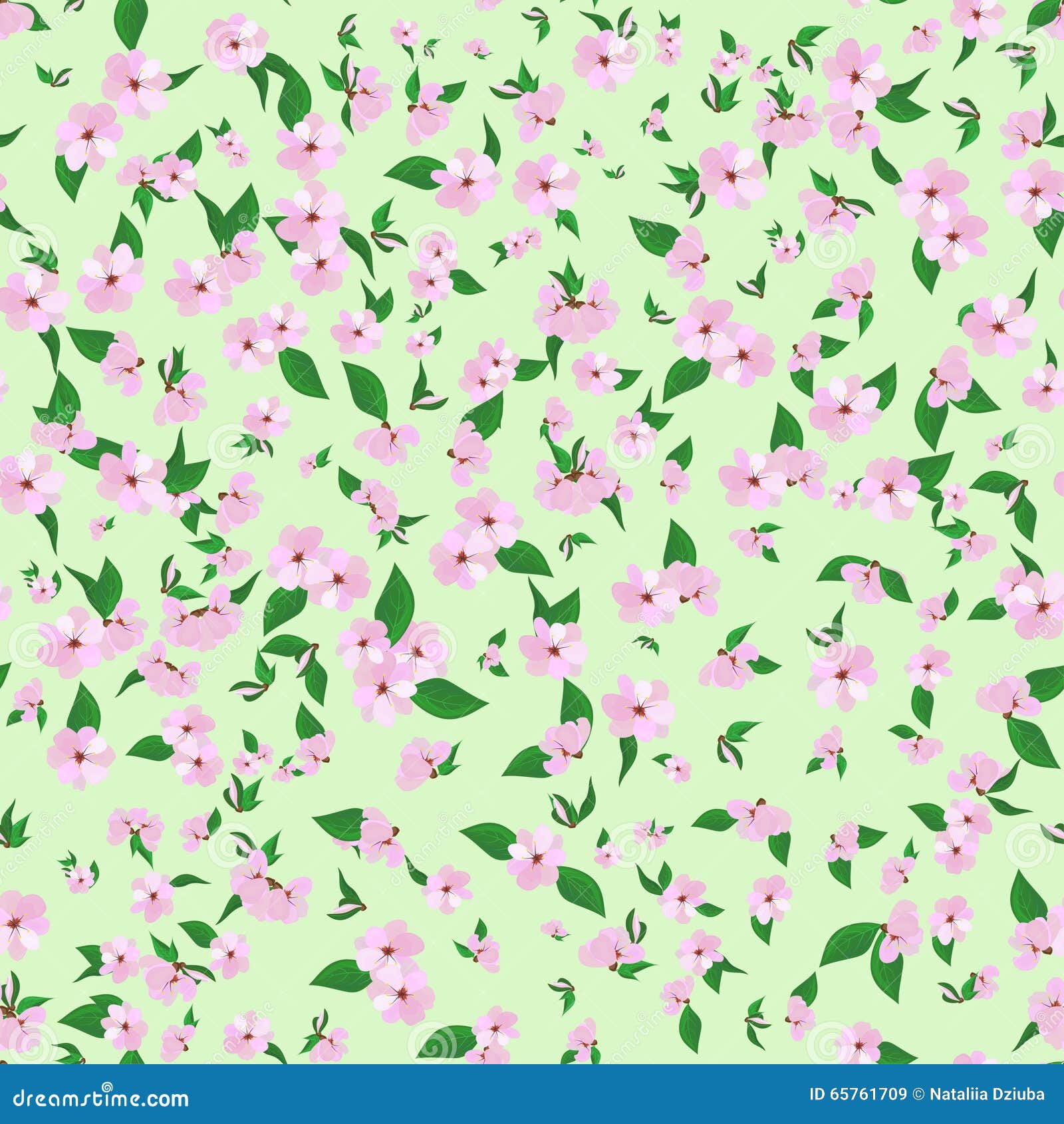Seamless pattern of spring stock illustration. Illustration of garden ...