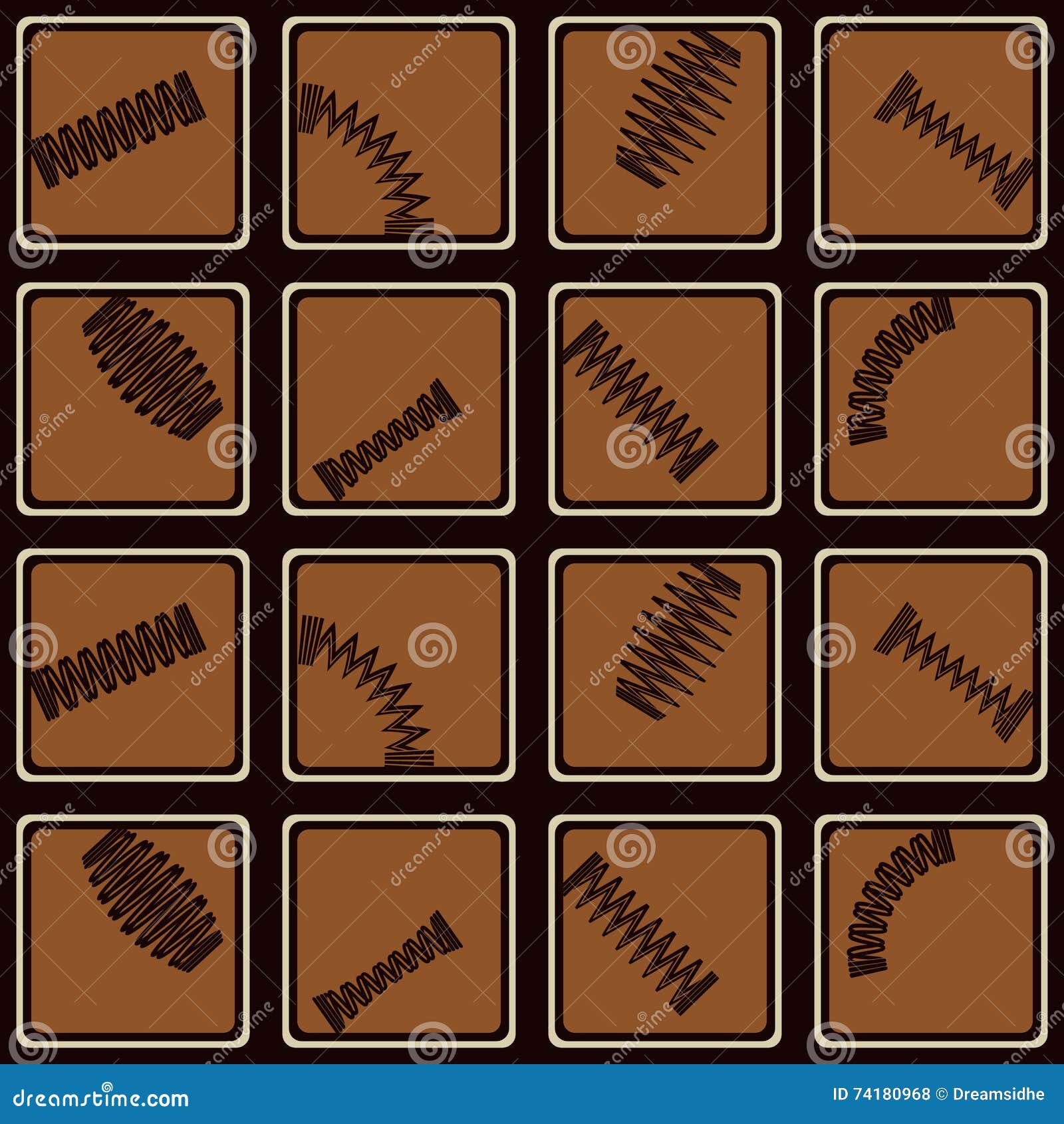 Seamless Pattern with Springs Stock Vector - Illustration of pressure ...