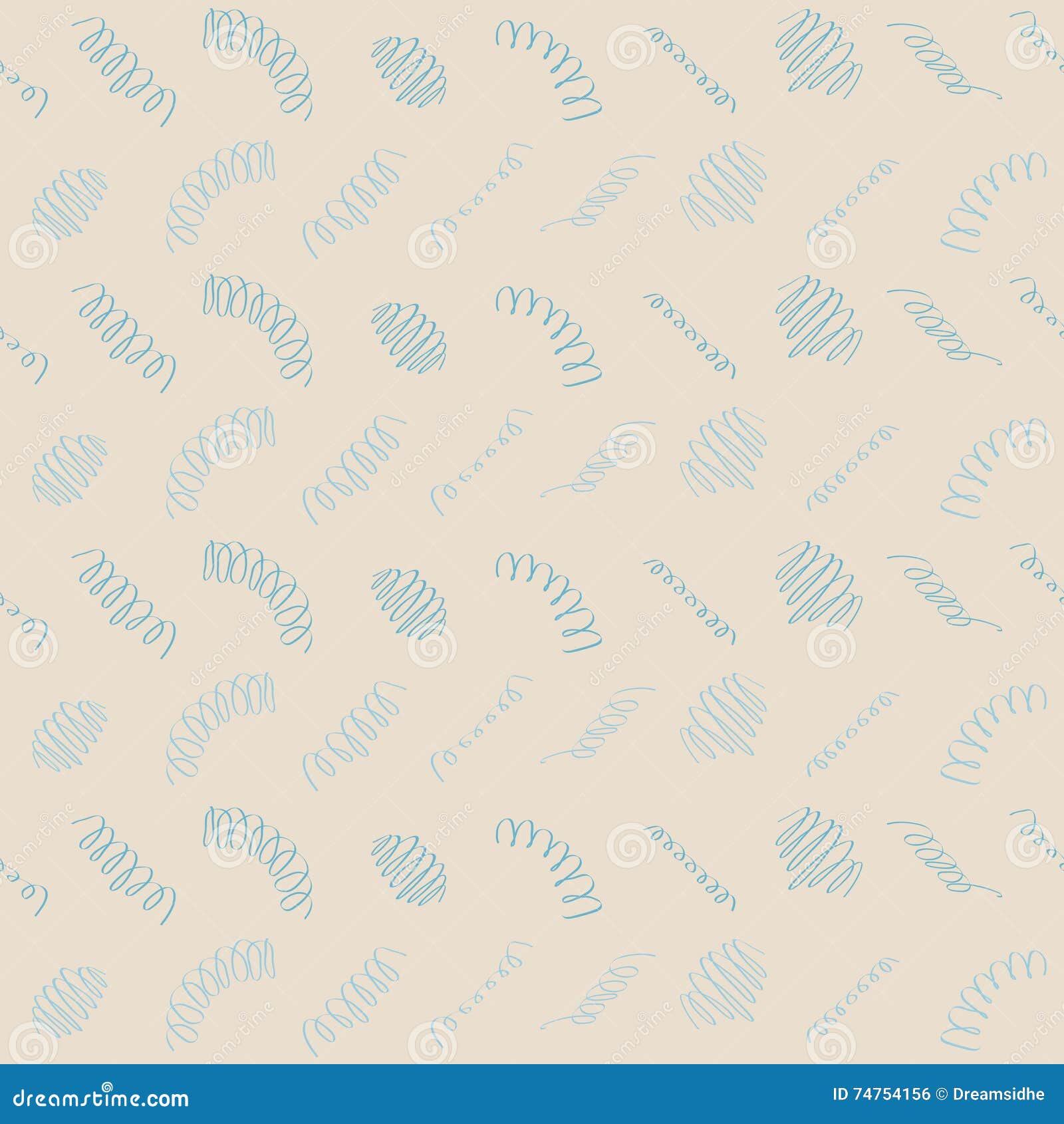 Seamless Pattern with Springs Stock Vector - Illustration of equipment ...
