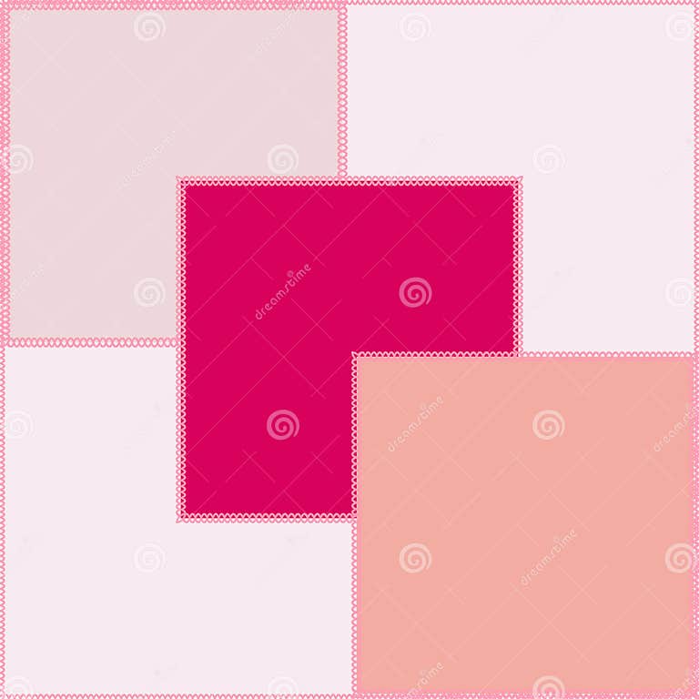Seamless Pattern on a Square Background - Patchwork Quilt. Design Element. Stock Vector ...