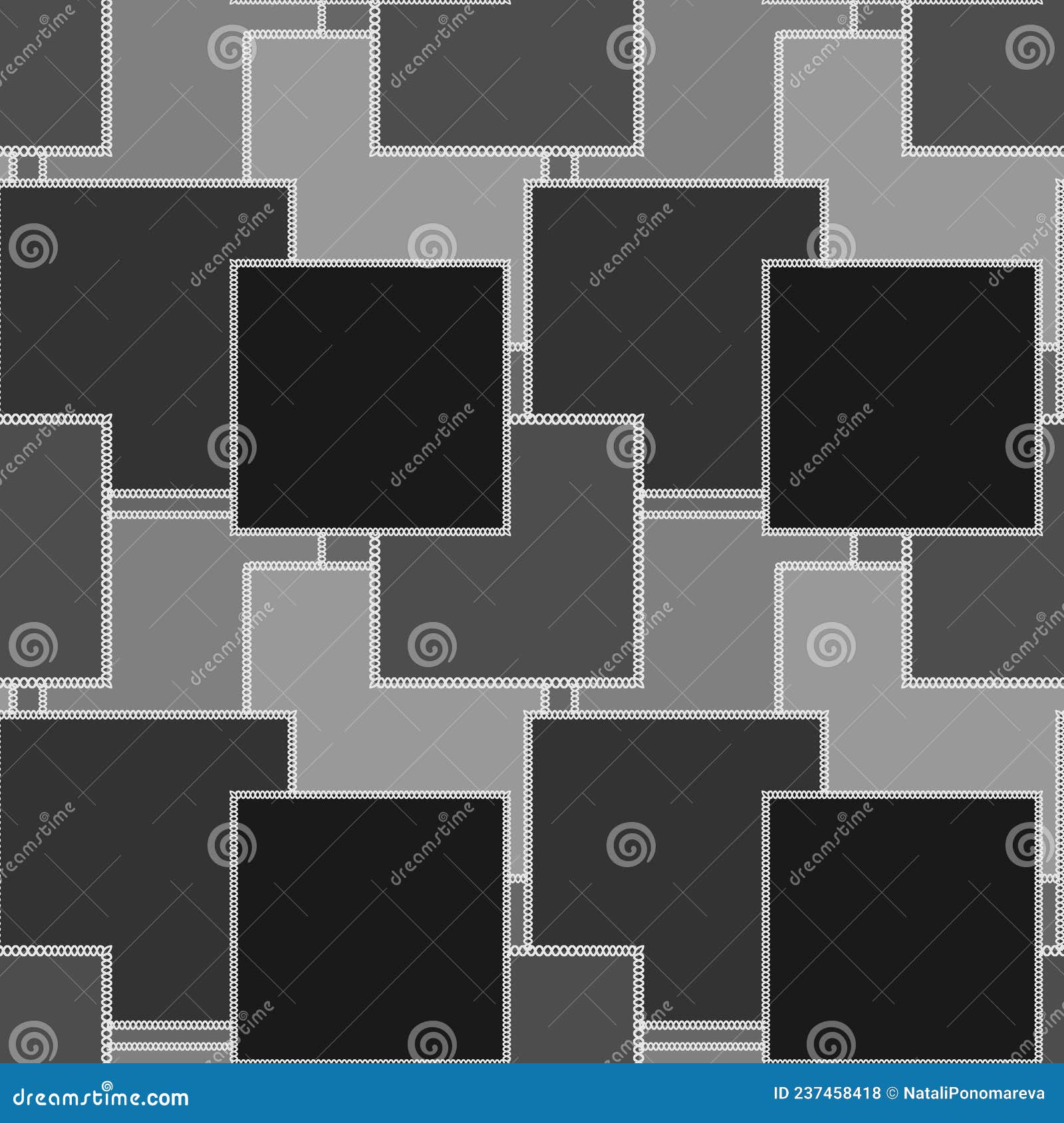 Seamless Pattern on a Square Background - Patchwork Quilt. Design Element. Stock Vector ...