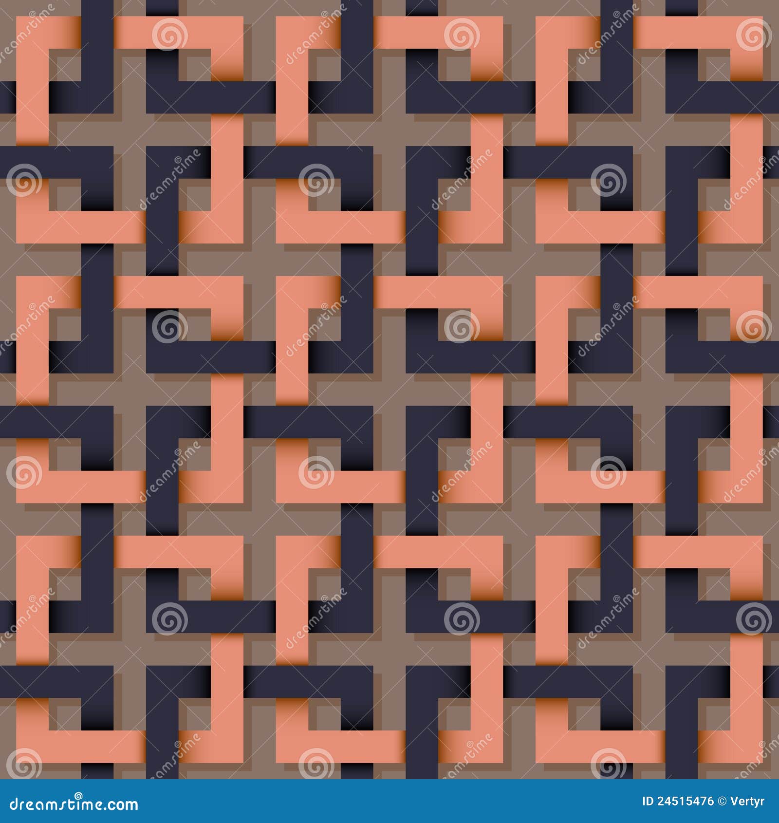 Seamless Pattern of Square Line. Stock Vector - Illustration of concept ...