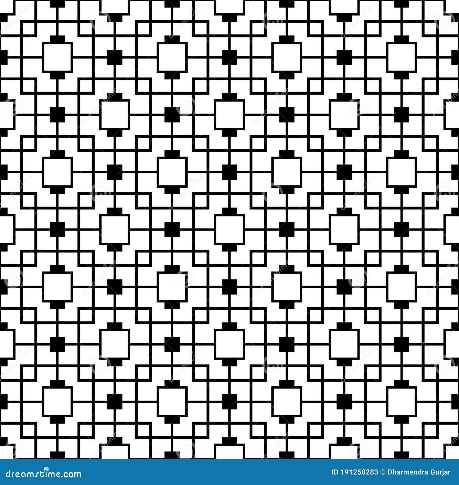 Seamless Pattern with Squares Crossing. Linear Mesh Pattern Stock ...