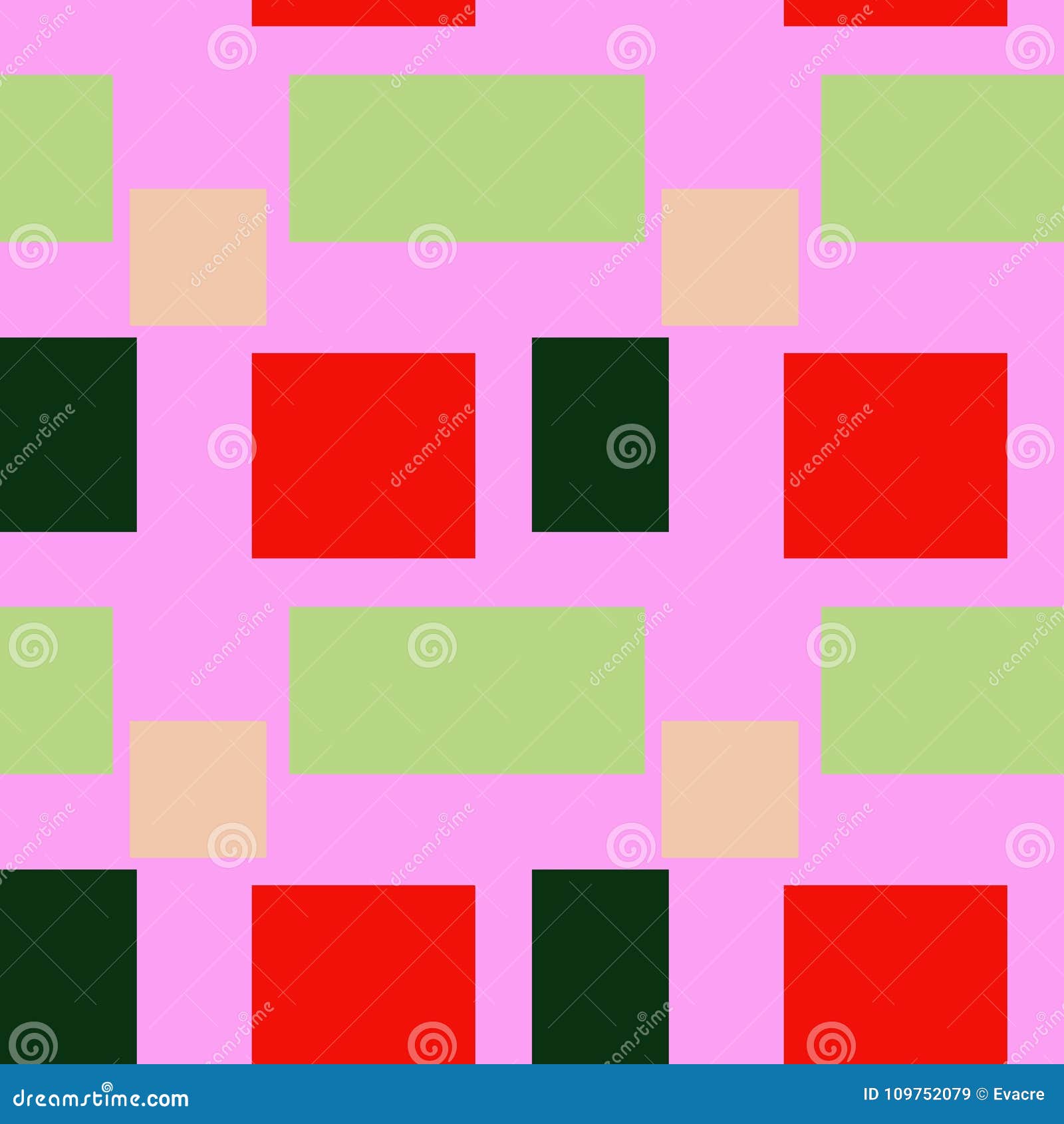 Seamless Pattern of Squares and Quadrangles in the Modern Colors of ...